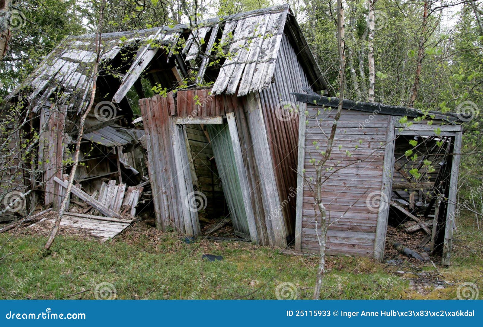 Gammal stuga fotografering för bildbyråer. Bild av falla - 25115933