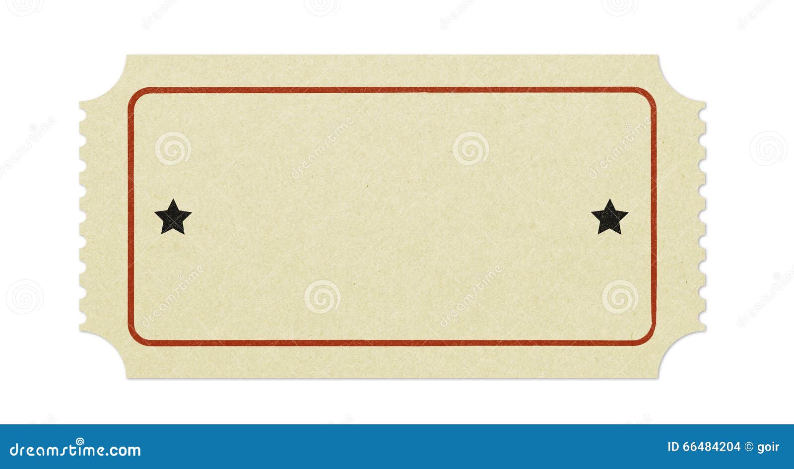 Gammal tom biljett arkivfoto. Bild av helg, klassiskt - 66484204