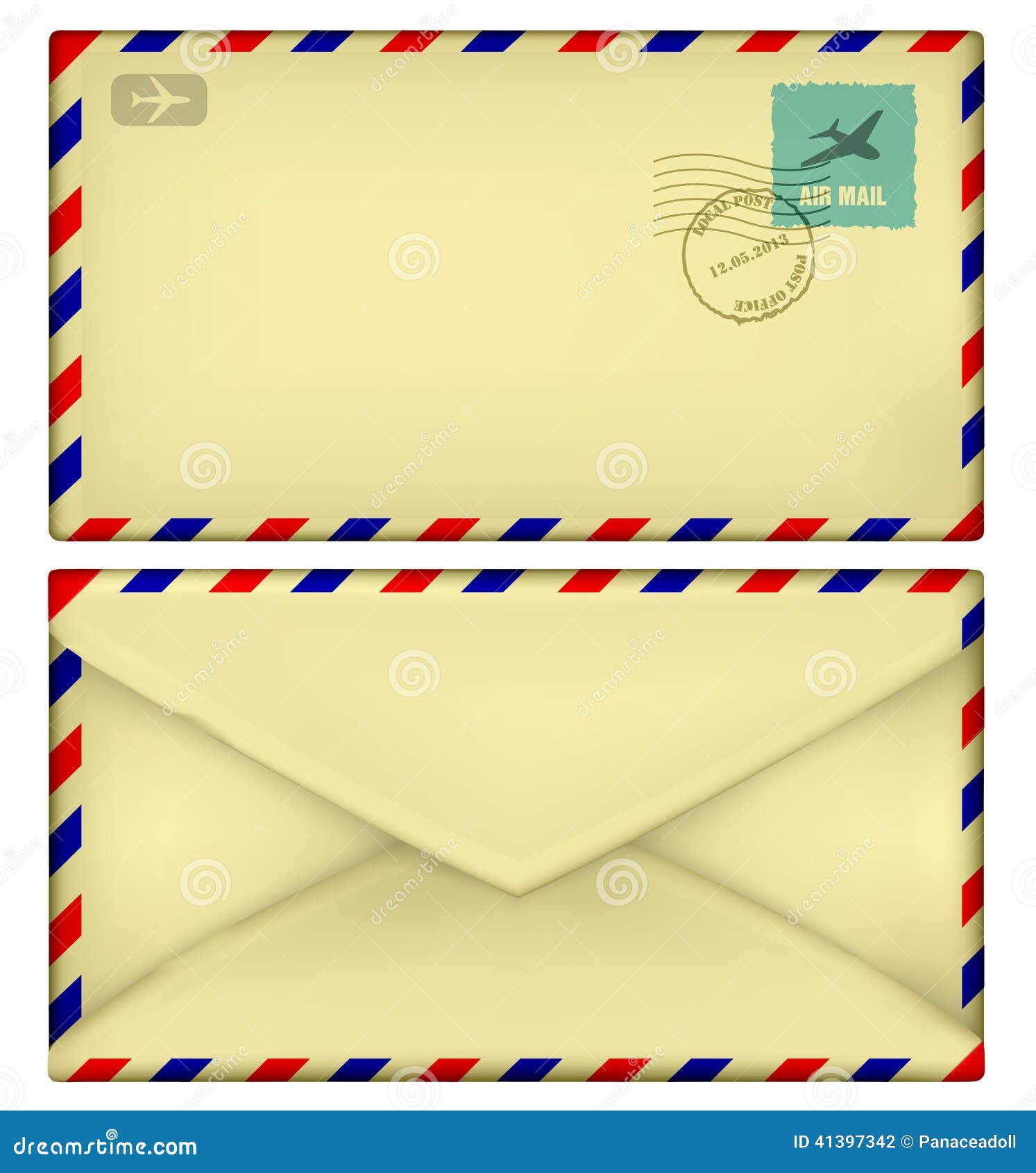 Gammalt post för kuvert vektor illustrationer. Illustration av ...