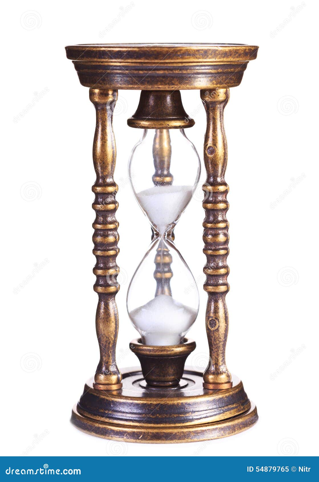 Gammalt timglas fotografering för bildbyråer. Bild av titta - 54879765