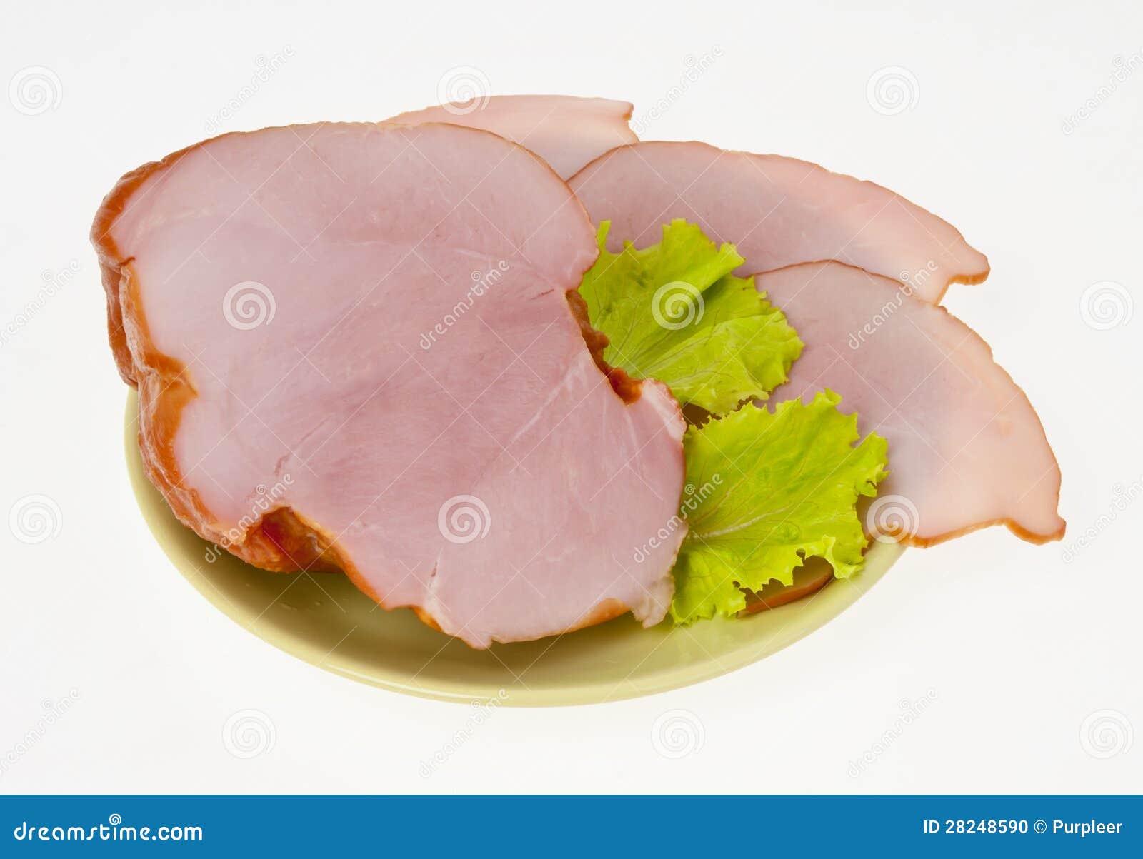 Gammon stock photo. Image of protein, lettuce, damp, leaves - 28248590