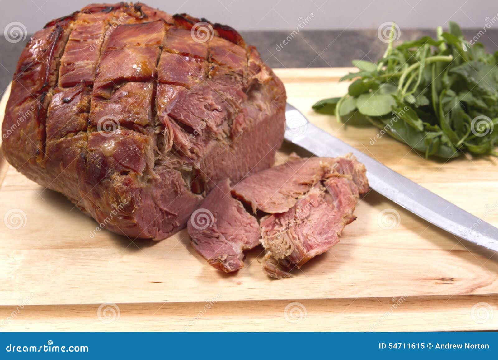 Gammon joint stock image. Image of lunch, back, honey - 54711615