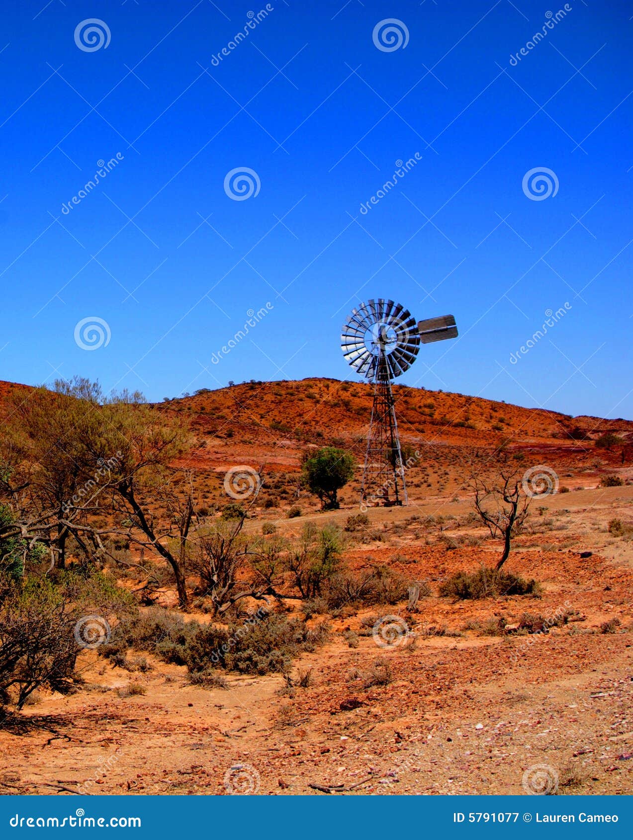 Gammon Ranges Windmill stock image. Image of flinders - 5791077