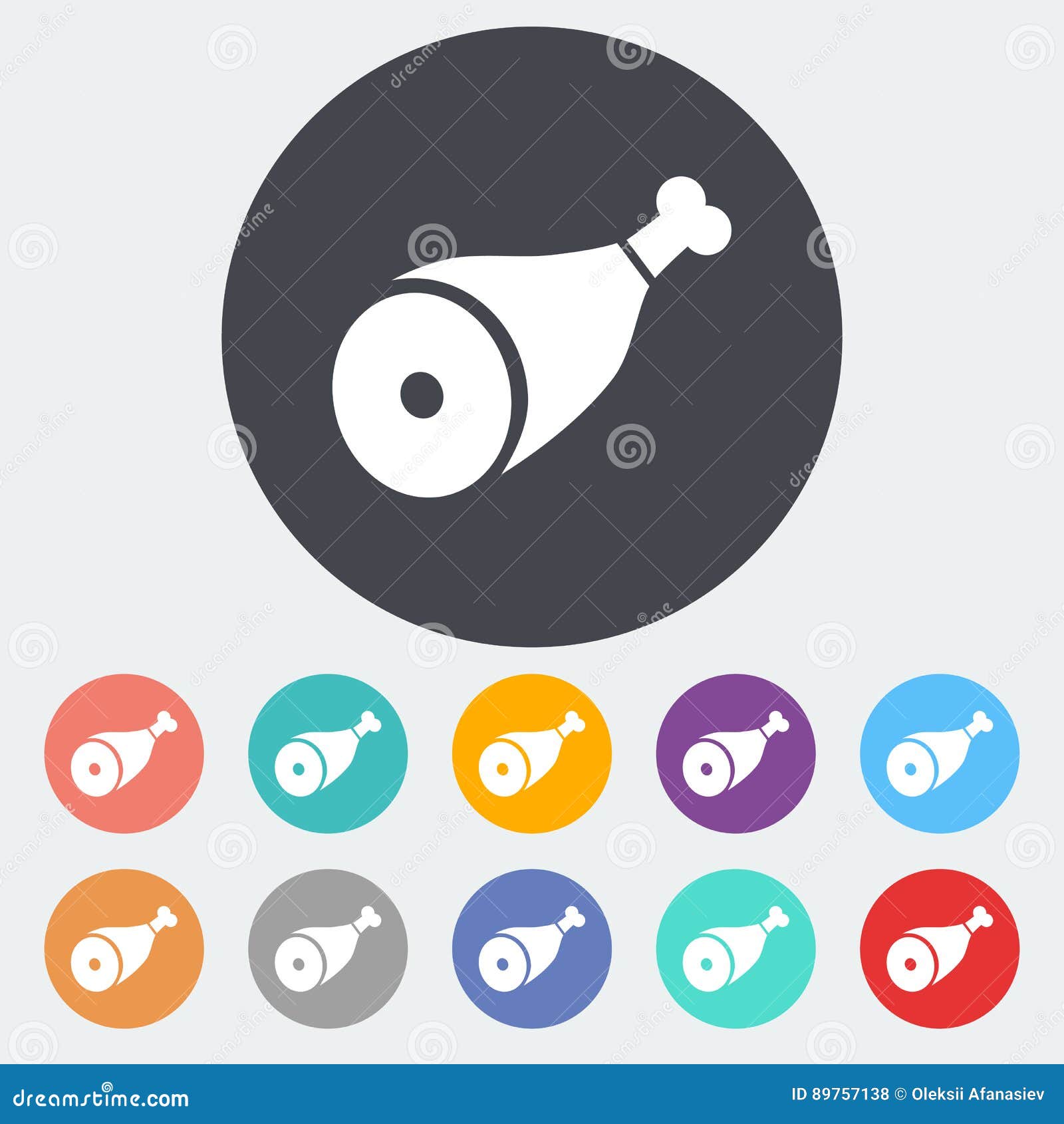 Gammon stock vector. Illustration of color, cooking, pink - 89757138