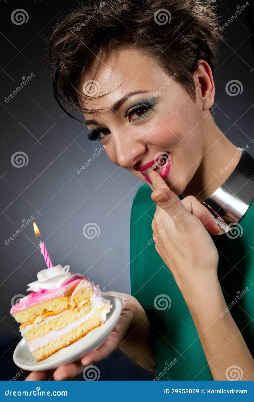 Girls with cake stock image. Image of adult, delicious - 29953069