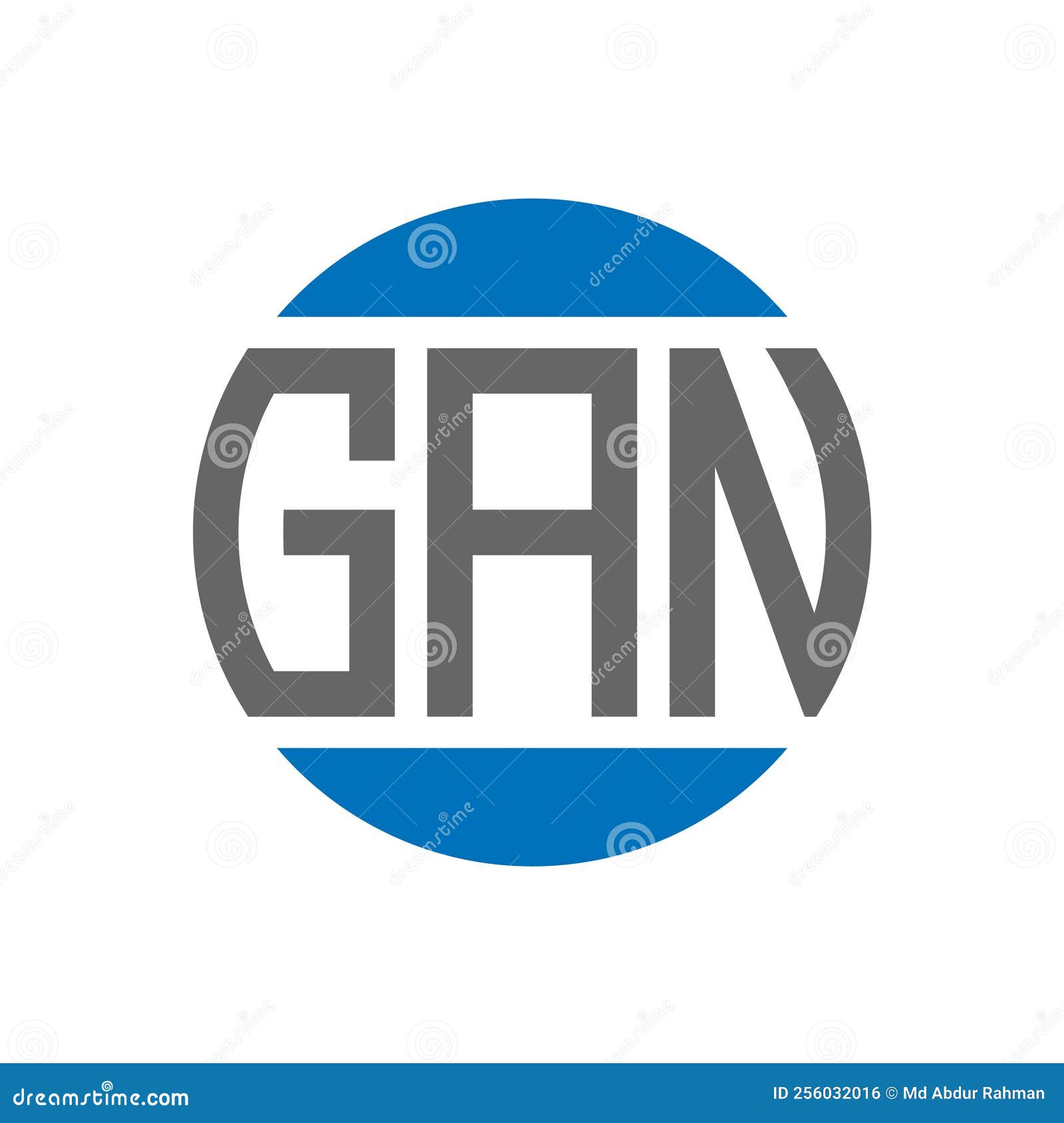 GAN Letter Logo Design On White Background. GAN Creative Initials ...