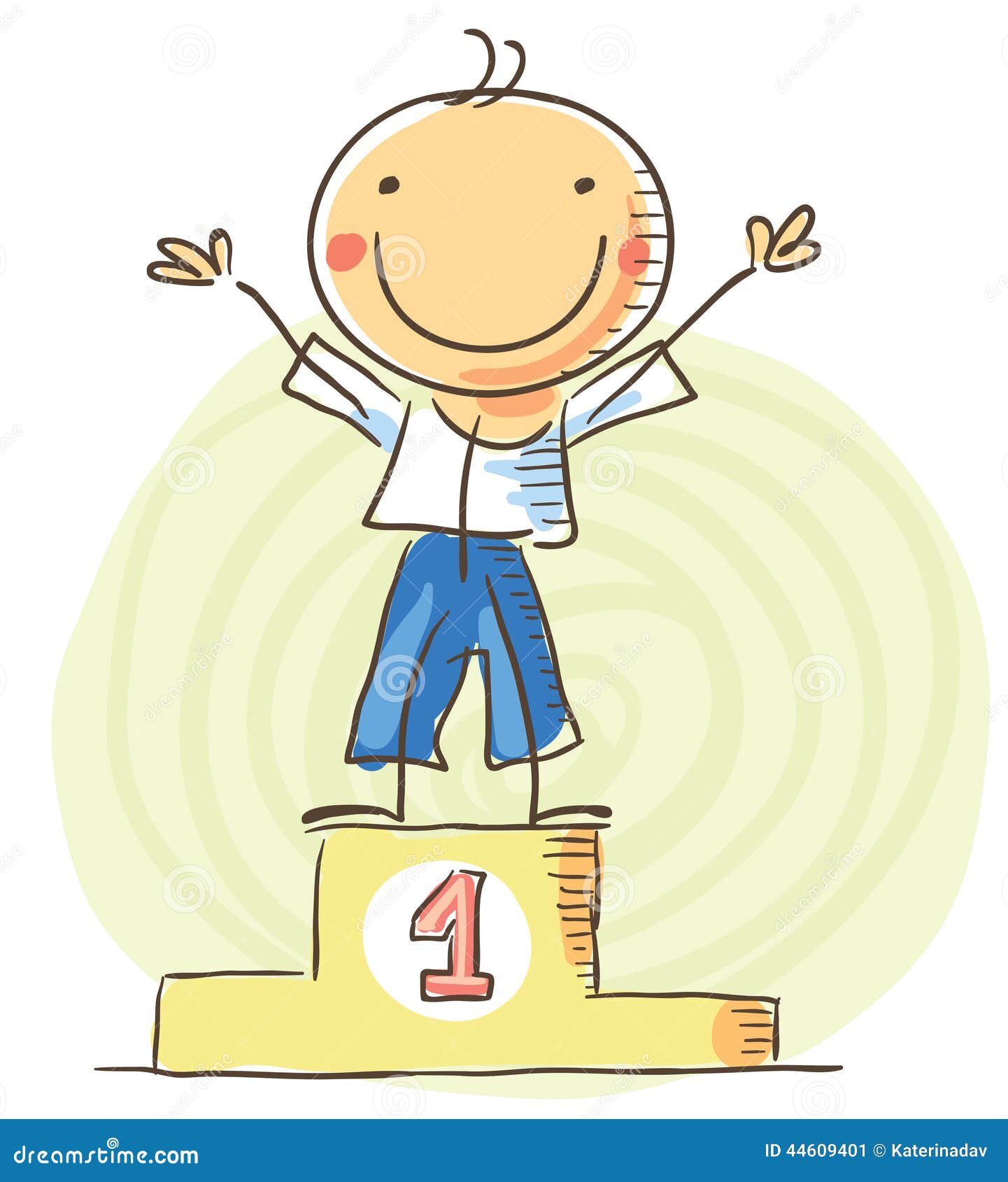 Ganador de la competencia ilustración del vector. Ilustración de podio ...