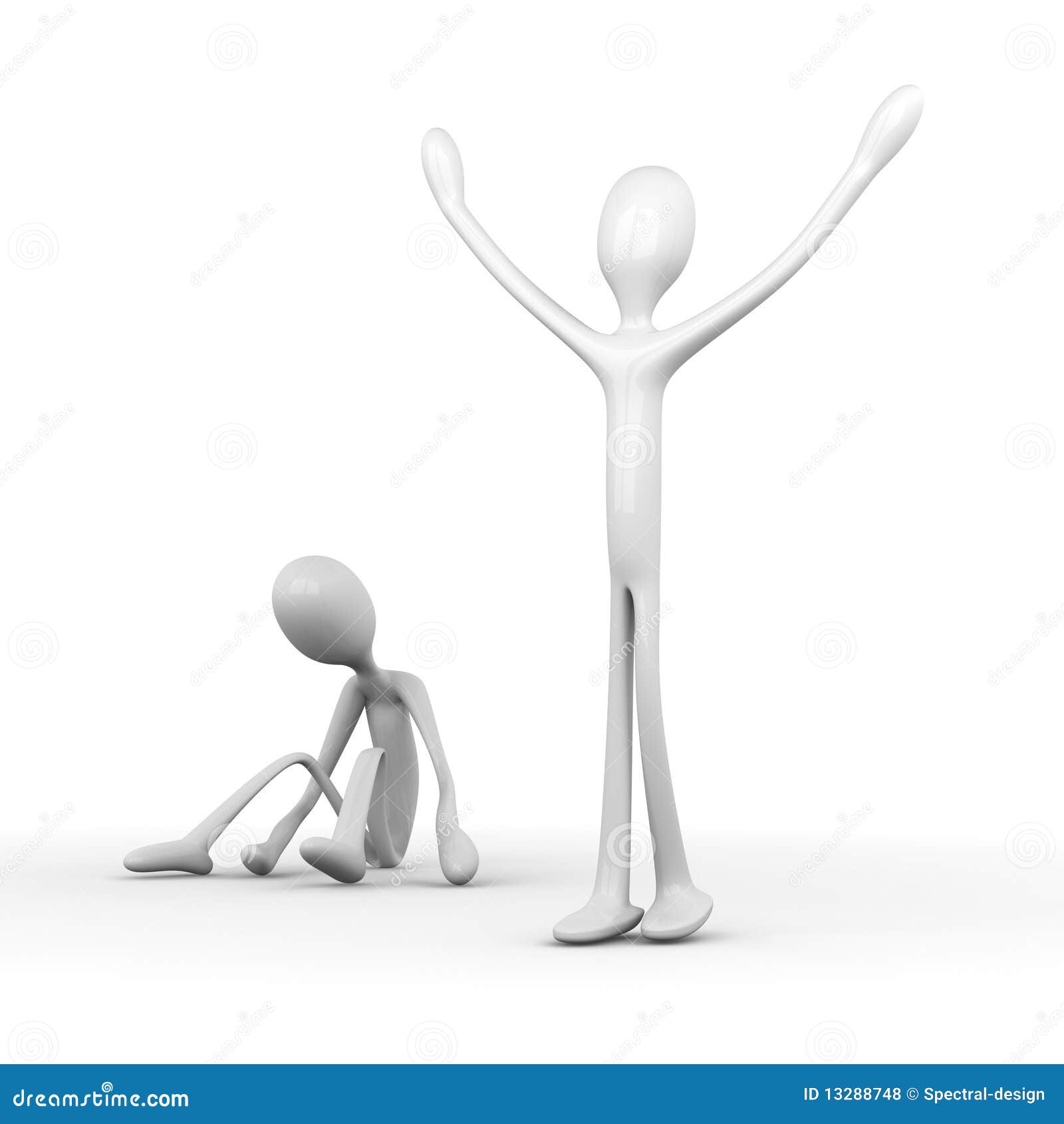 Ganador y perdedor stock de ilustración. Ilustración de perdedor - 13288748