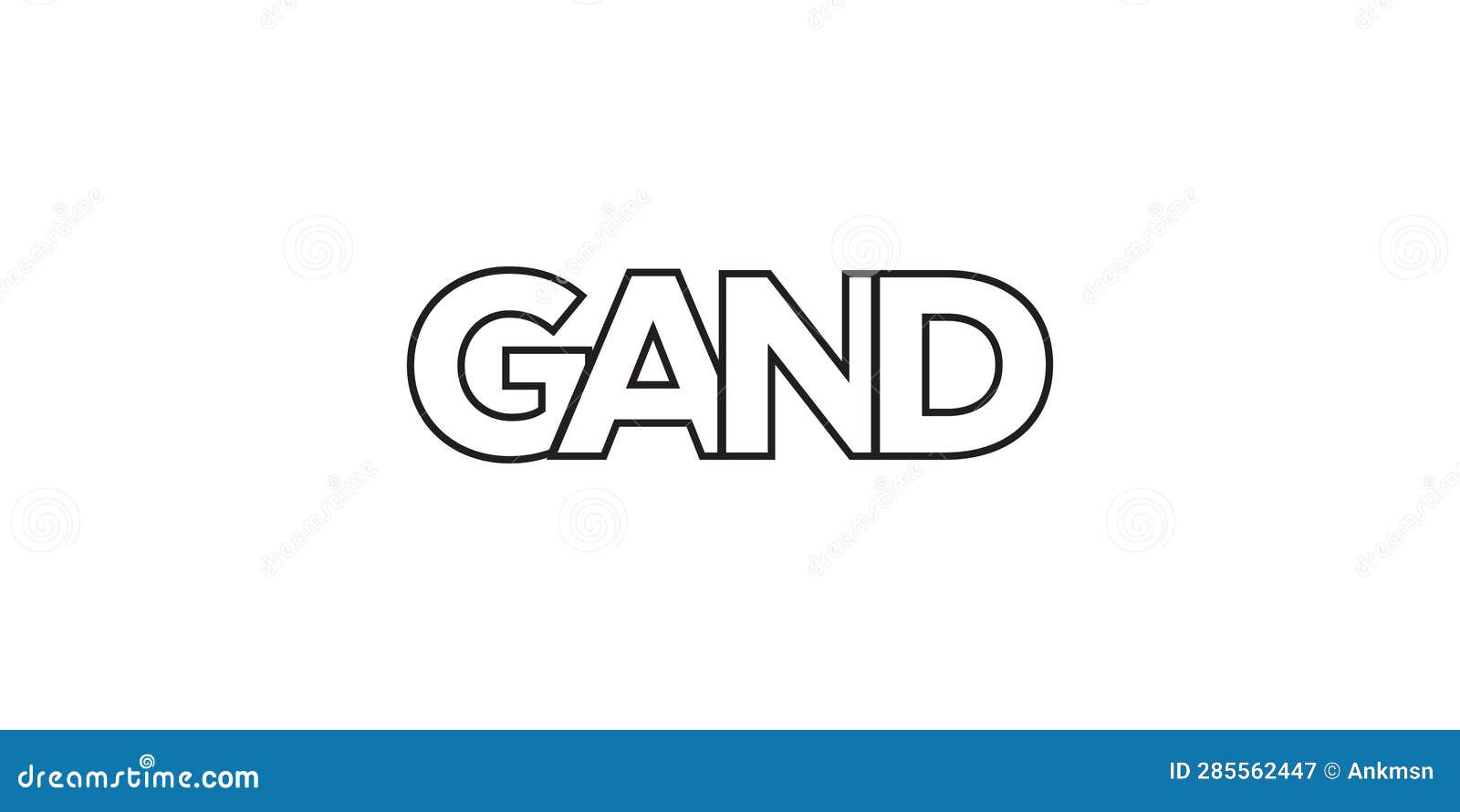 Gand In The Belgium Emblem The Design Features A Geometric Style Vector Illustration With Bold