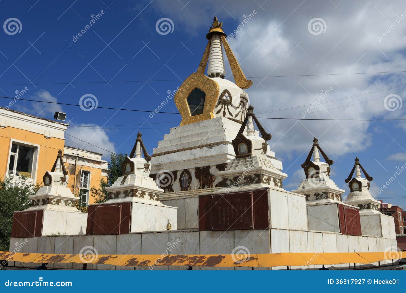 Gandan-Kloster Ulaanbaatar stockbild. Bild von mongolei - 36317927