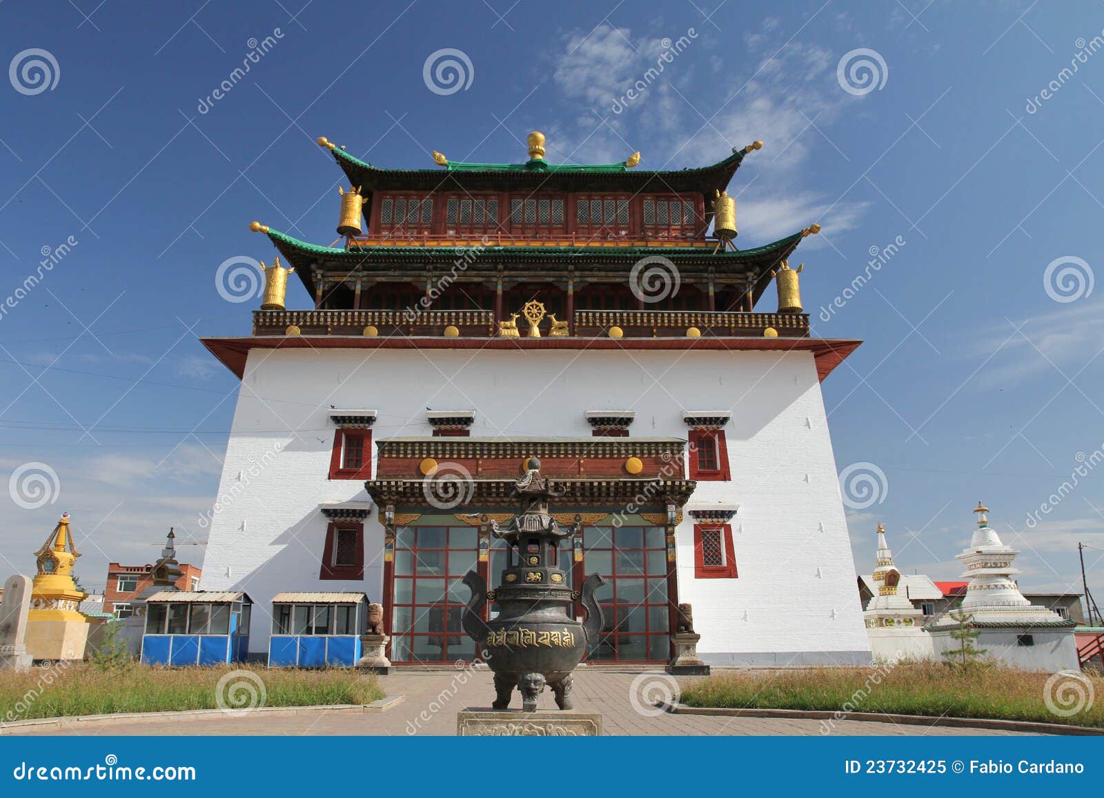 Gandan Monastery stock image. Image of buddhism, landmark - 23732425