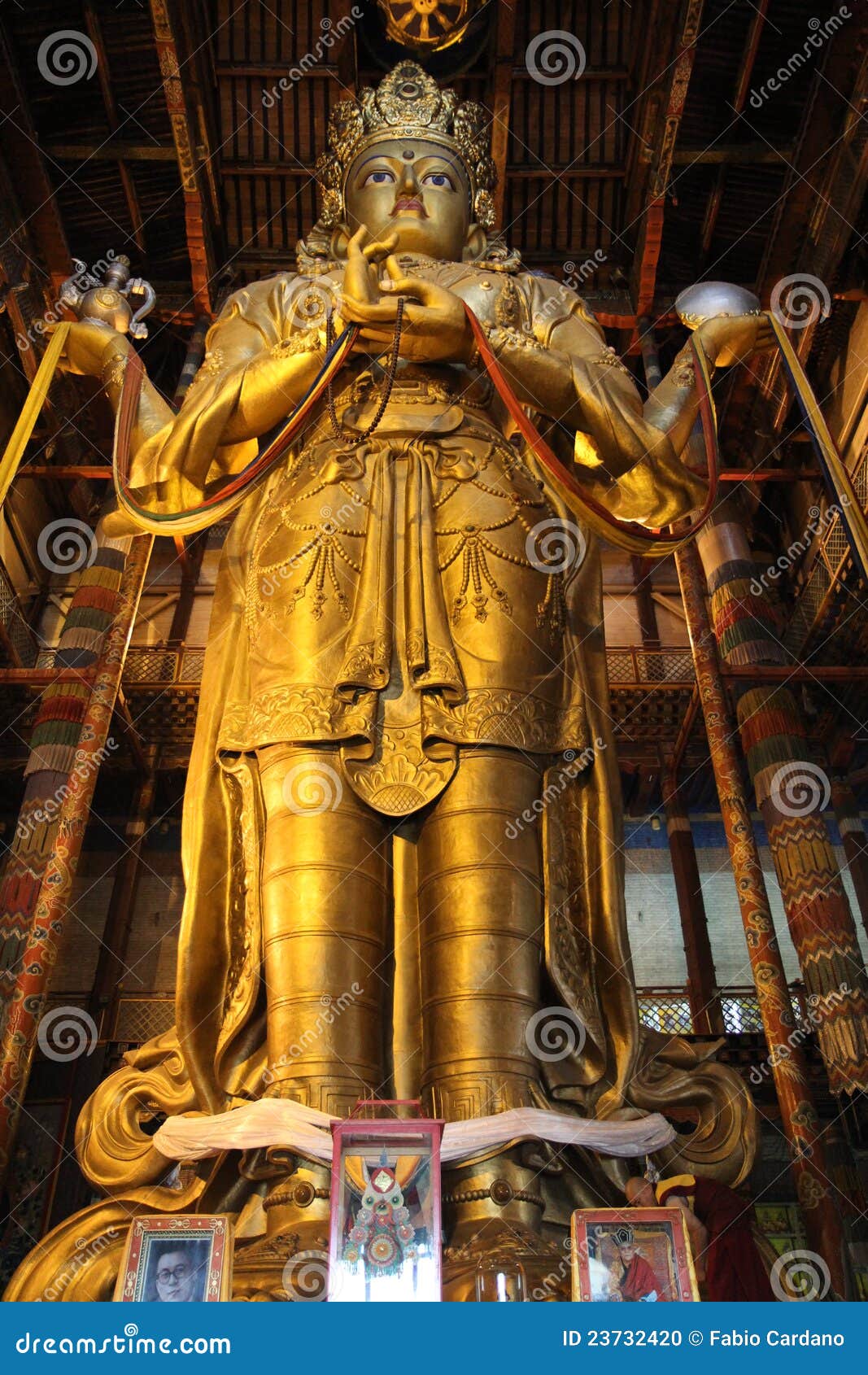 Gandan Monastery Inside Main Temple Stock Photo - Image of monument ...
