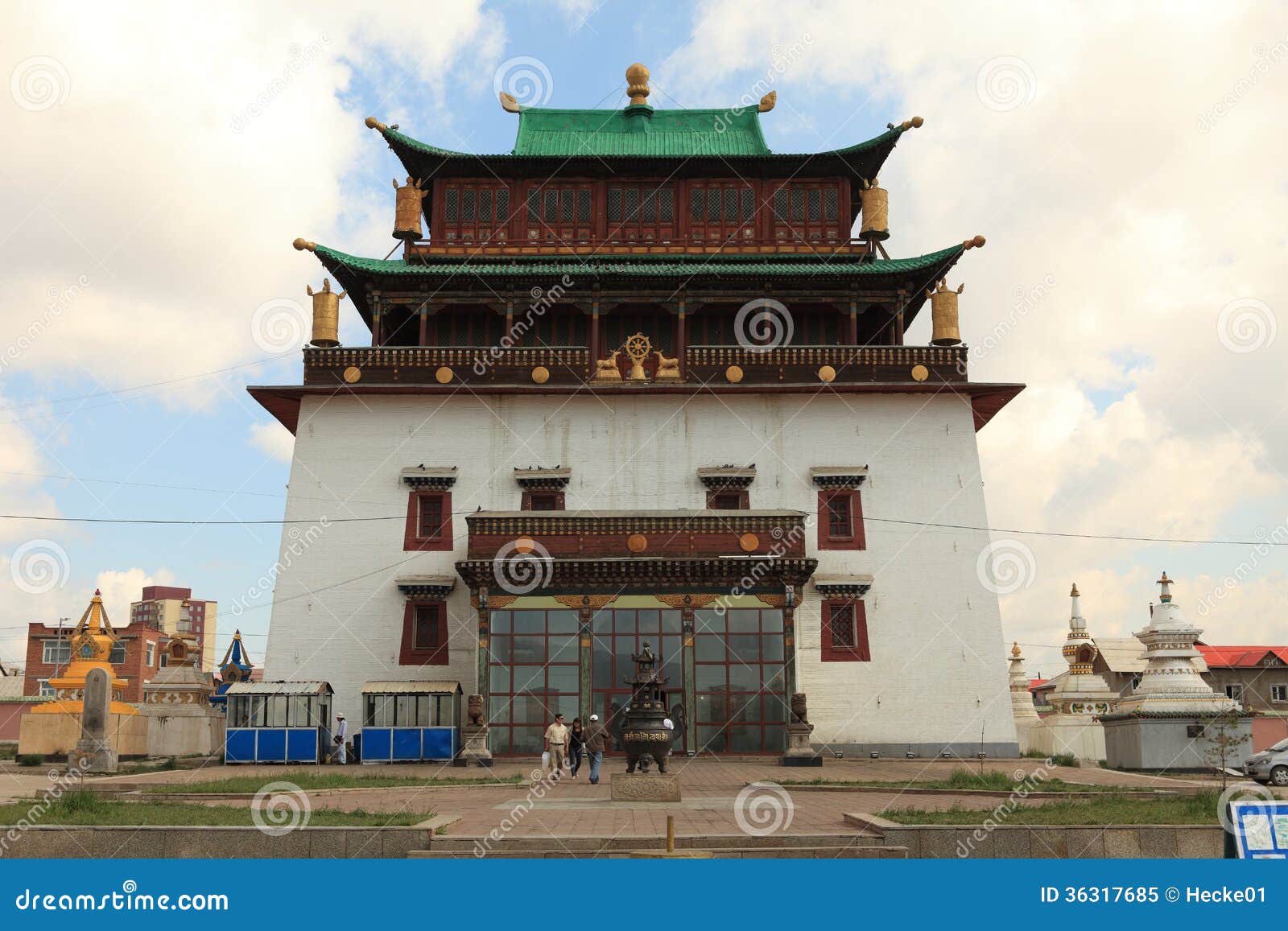 Gandan Monastery Ulaanbaatar Editorial Image - Image of stupa, ulan ...