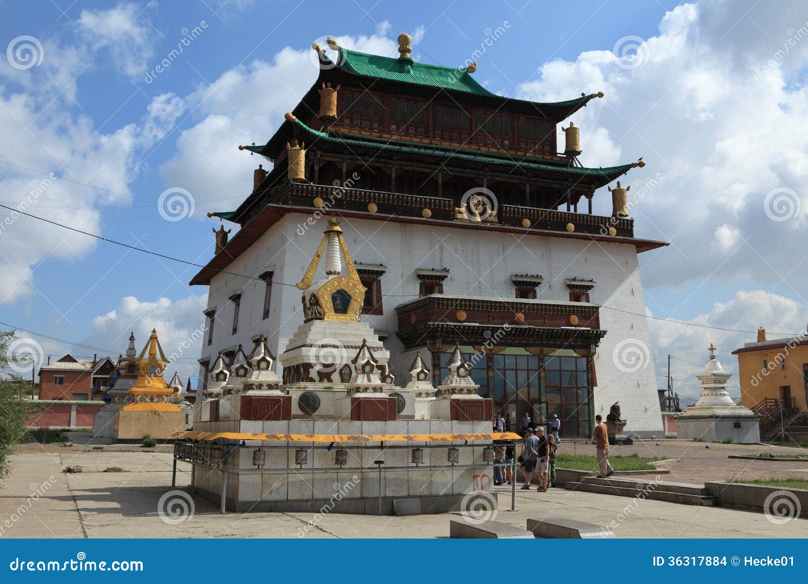 Gandan Monastery Ulaanbaatar Editorial Stock Image - Image of asia ...