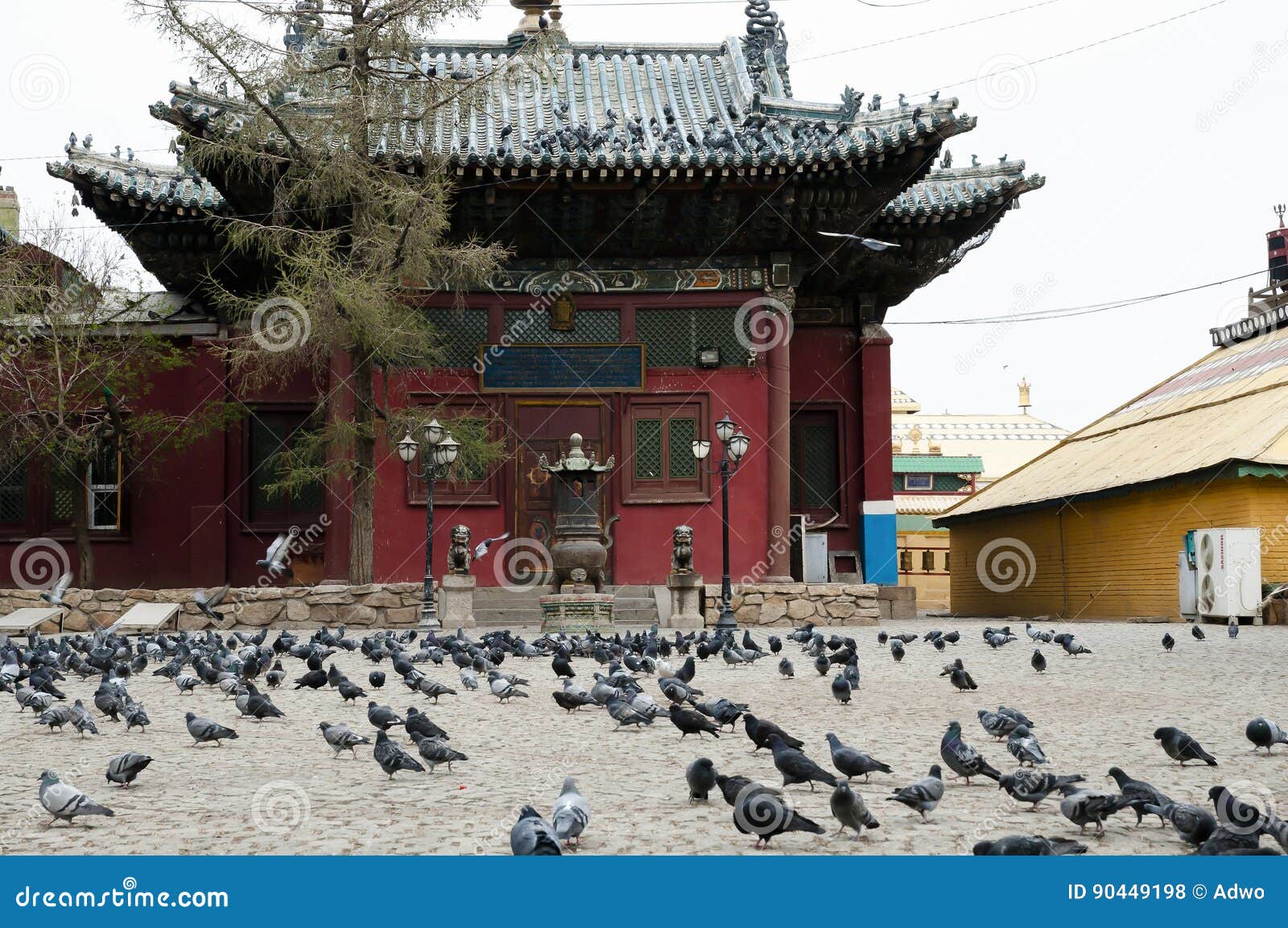 Gandan Monastery - Ulaanbaatar - Mongolia Editorial Stock Photo - Image ...