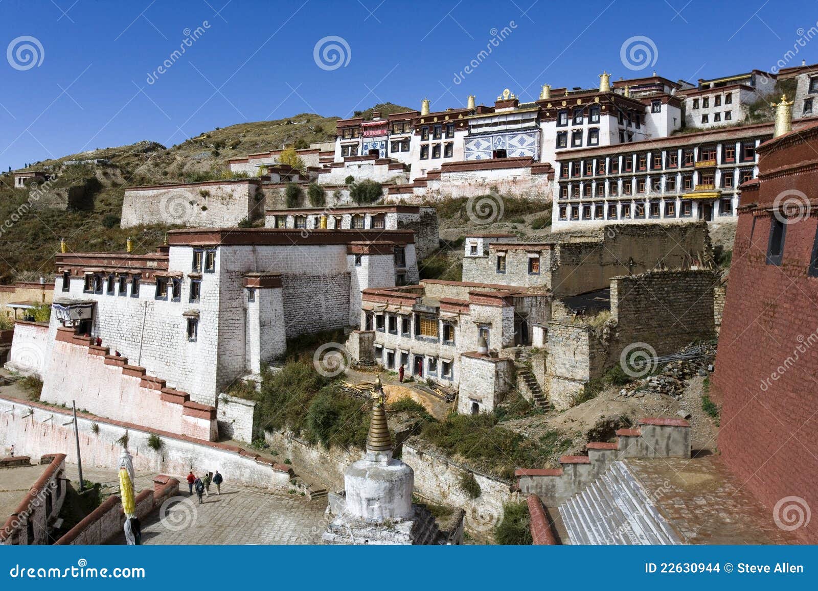 Ganden Monastery - Tibet - China Stock Photo - Image of altitude ...