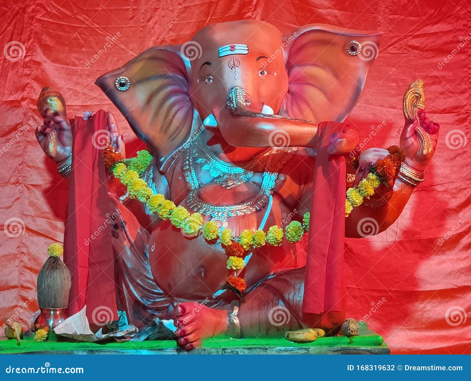 Ganesh bappa stock photo. Image of giving, original - 168319632