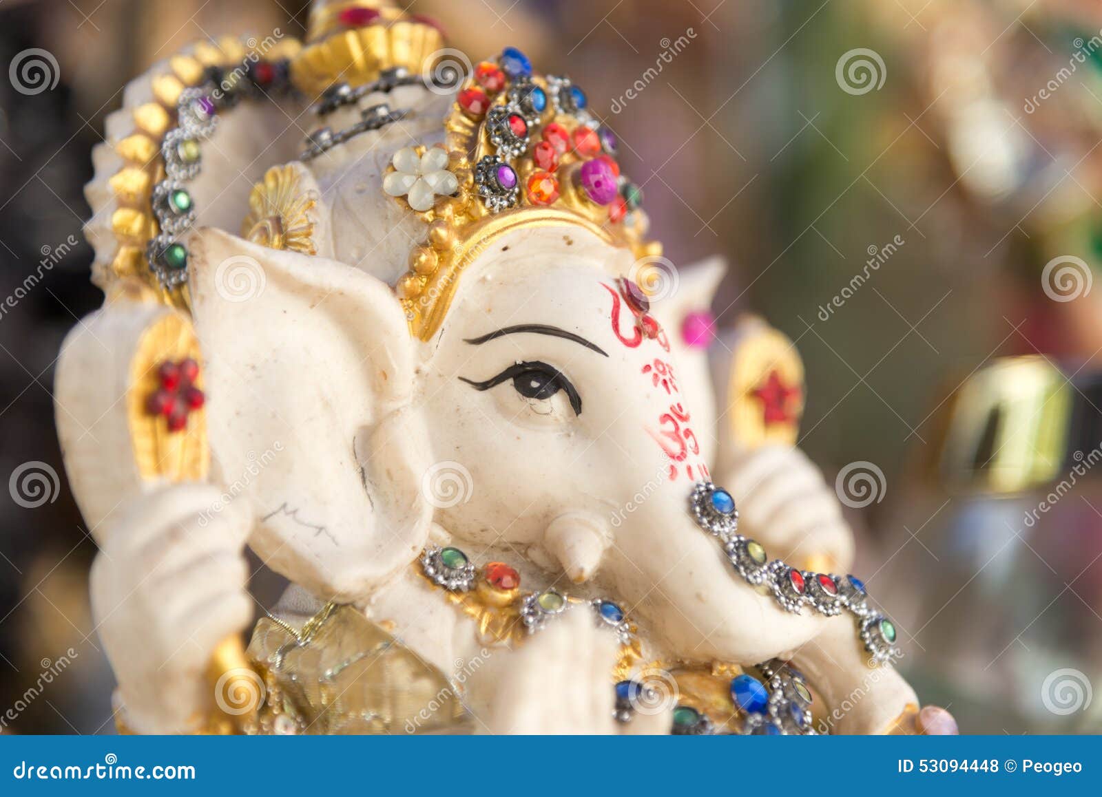 Ganesh ,elephant God, Figure Closeup Stock Photo - Image of religious ...