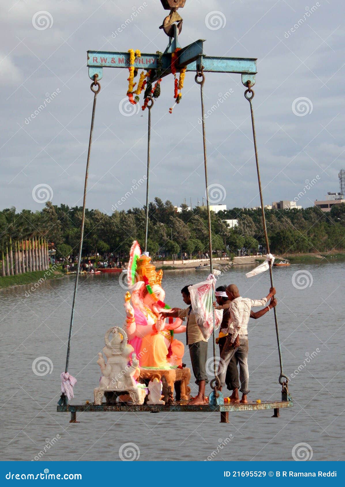 Ganesh Immersion-Hindu Festival Editorial Stock Image - Image of ...