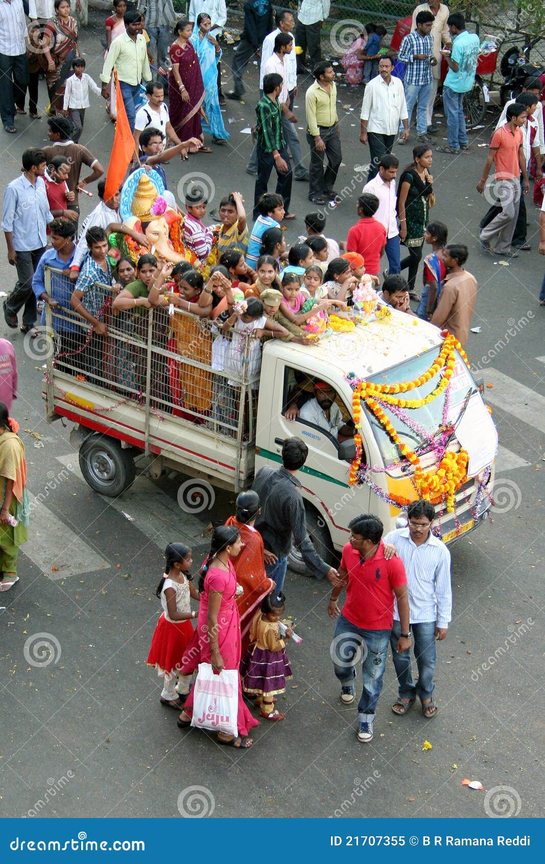 Ganesh Immersion-Hindu Festival Editorial Image - Image of indian ...