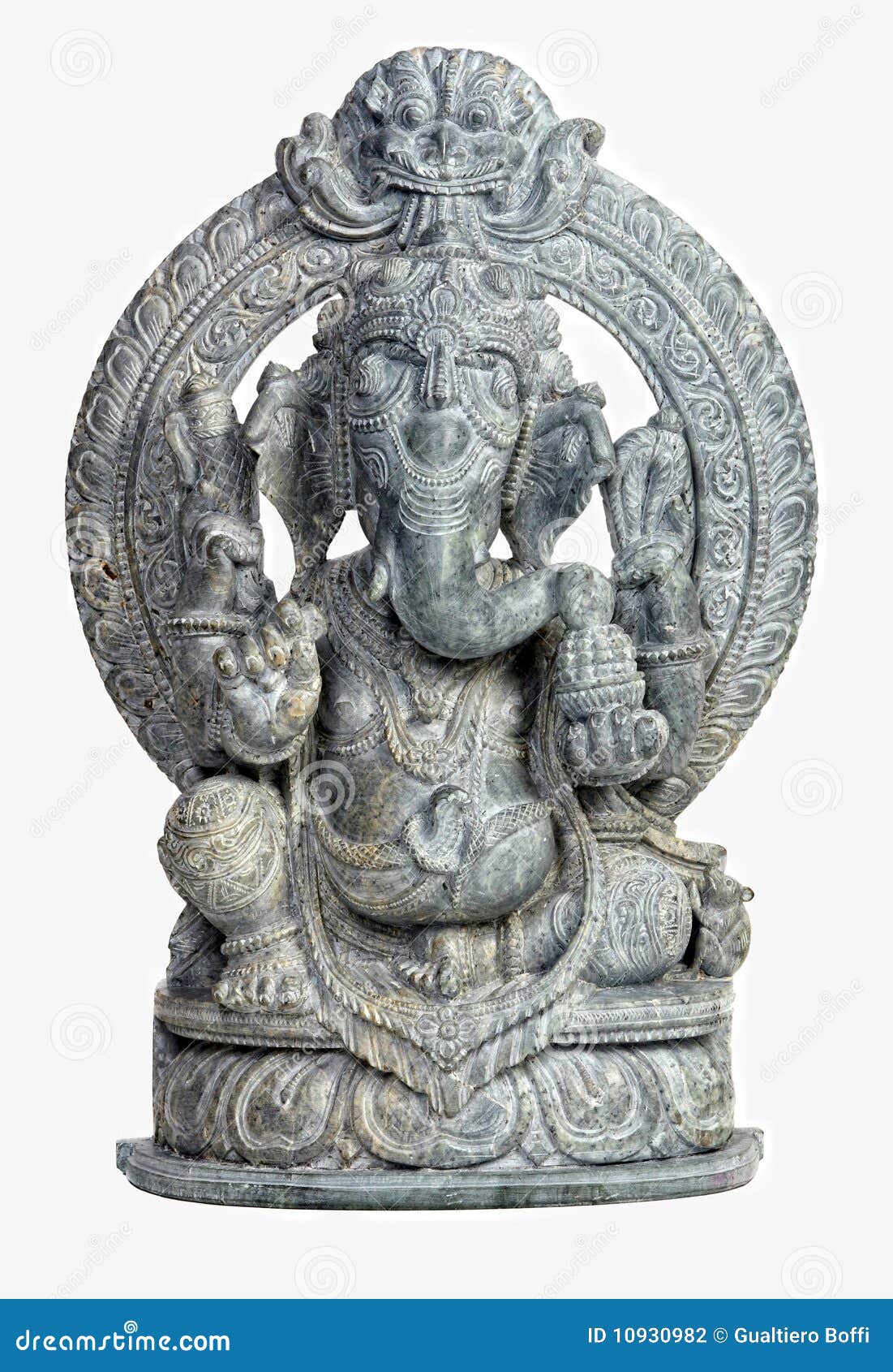 Ganesh sculpture stock photo. Image of ganesha, painted - 10930982