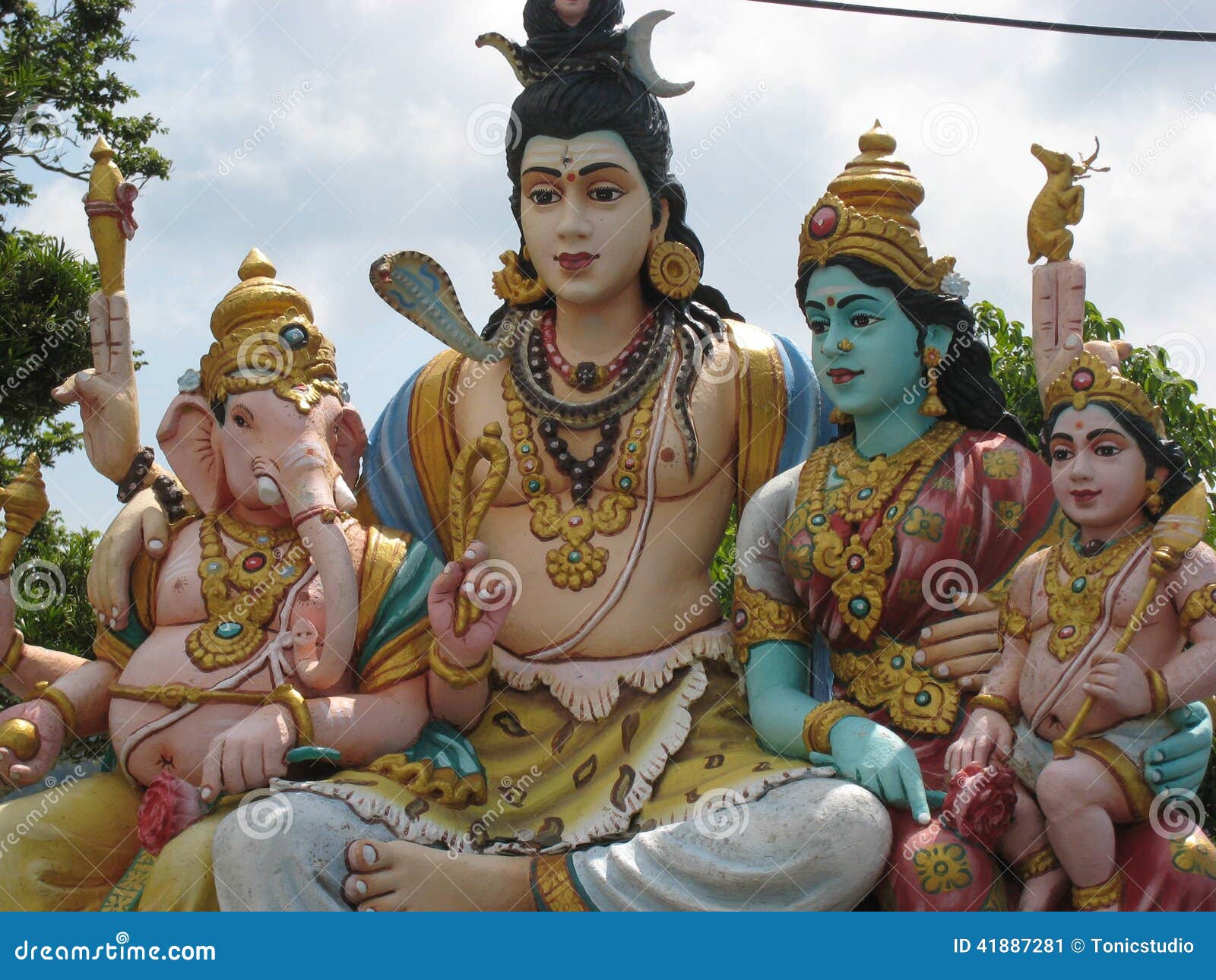 Ganesh Shiva Indou Et Parvati Image stock - Image du shiva, ganesh ...