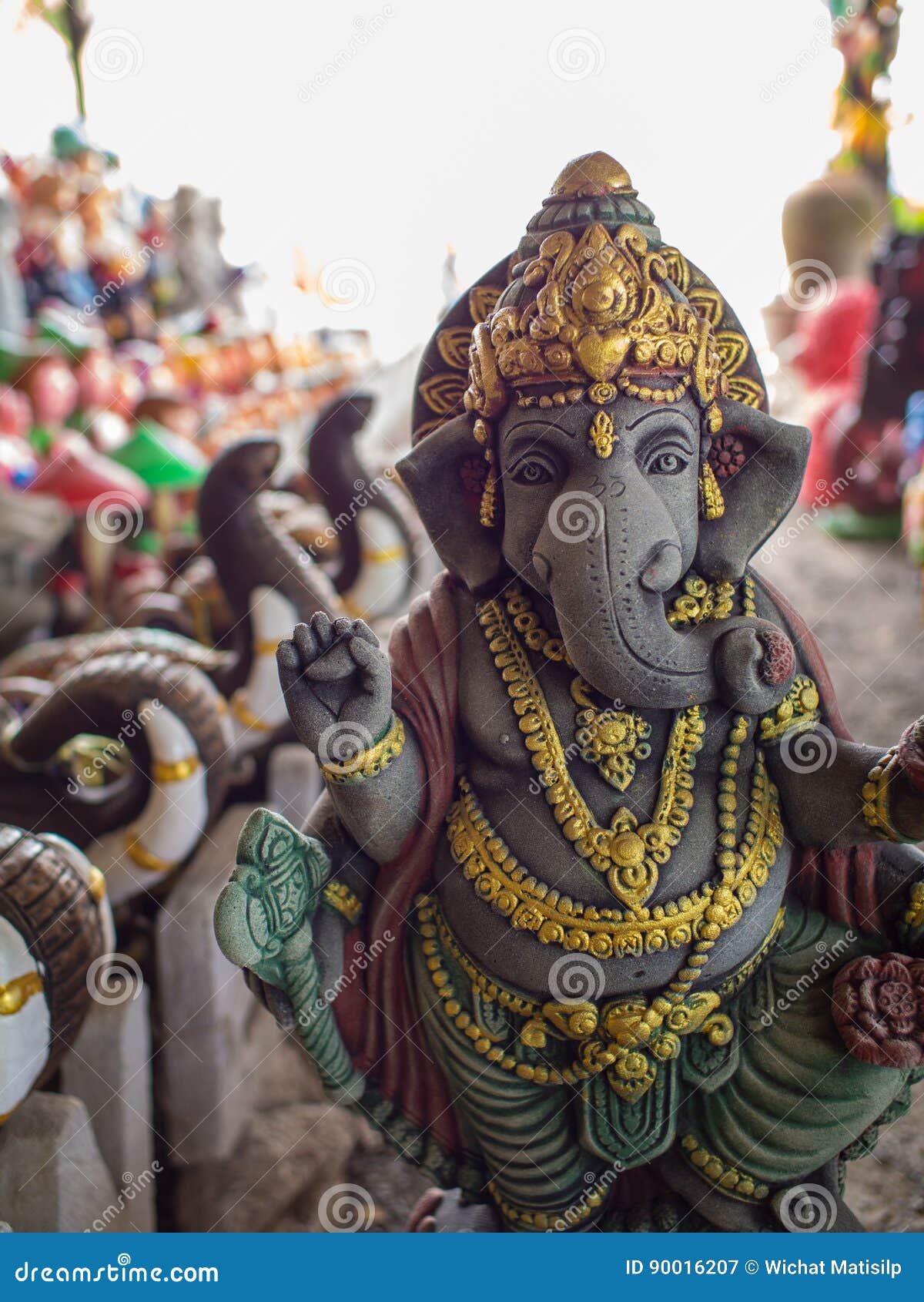 Ganesh Statue Standing with Kindness Stock Image - Image of ...