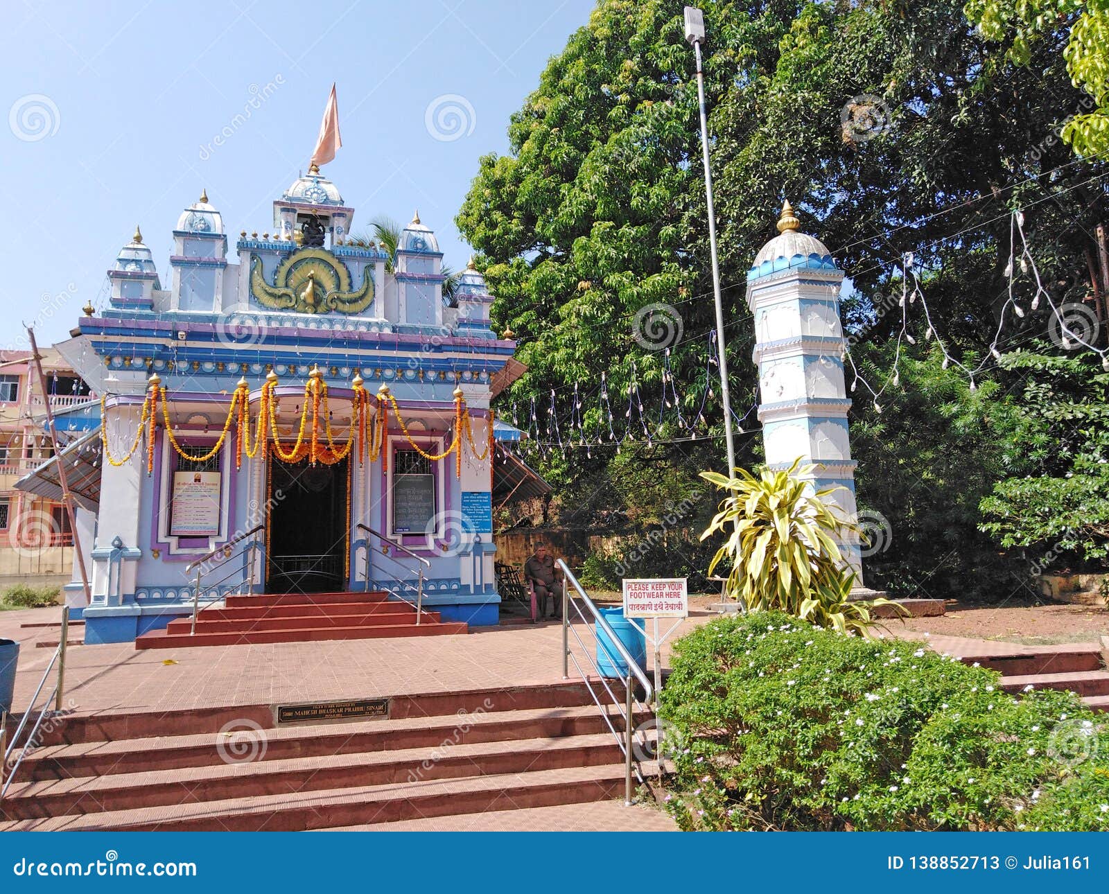 Ganesh Temple, Old GOA, India Editorial Stock Photo - Image of catholic ...