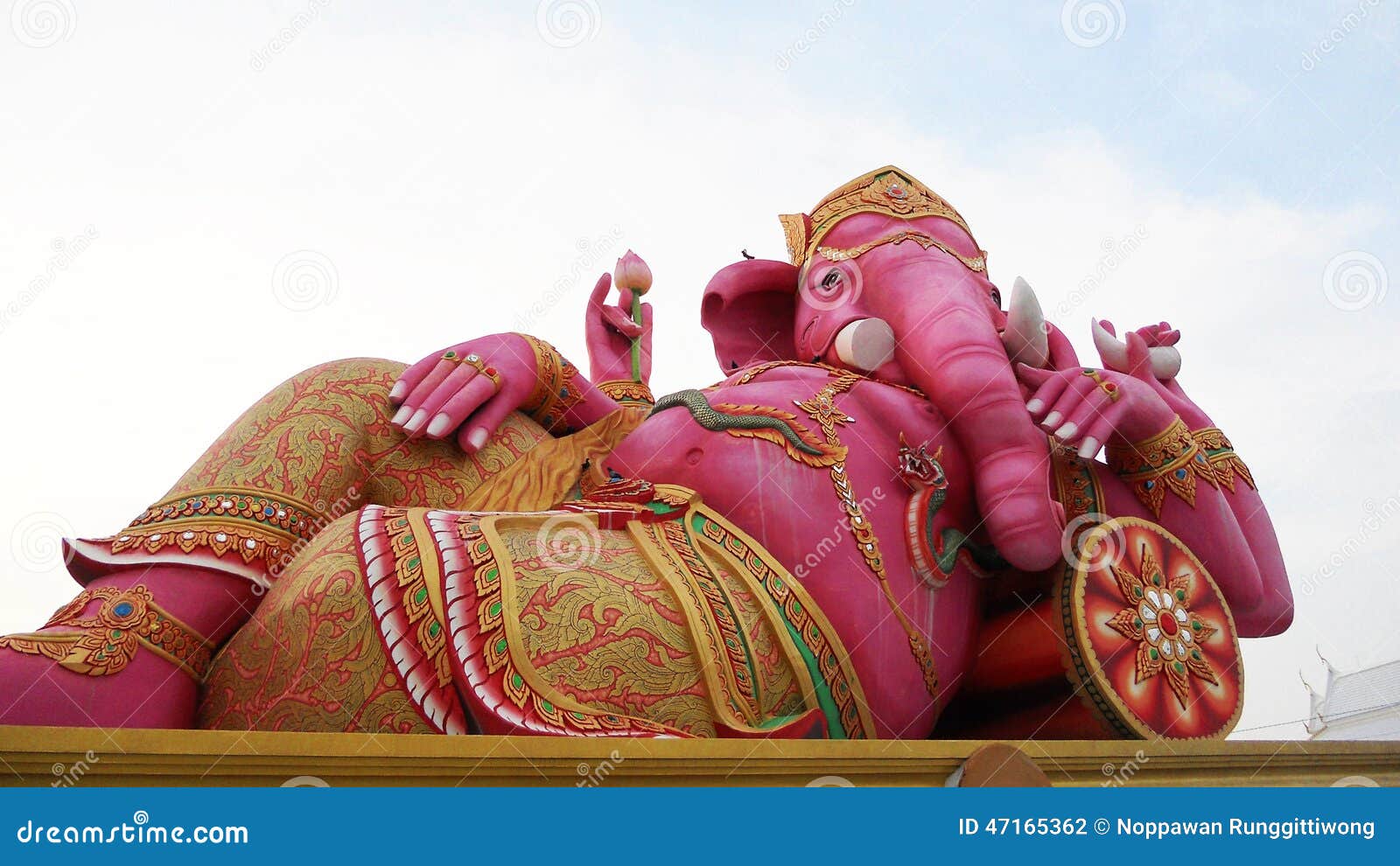 Ganesha hinduizm zdjęcie stock. Obraz złożonej z girlandy - 47165362