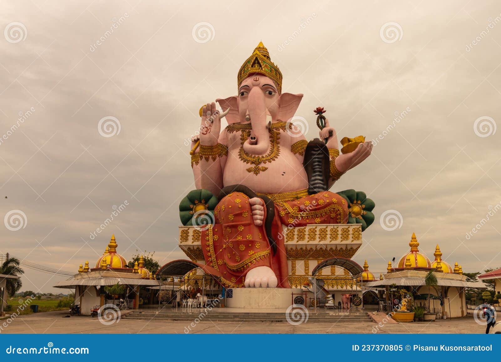Ganesha in a Large Sitting Position Stock Image - Image of monument ...