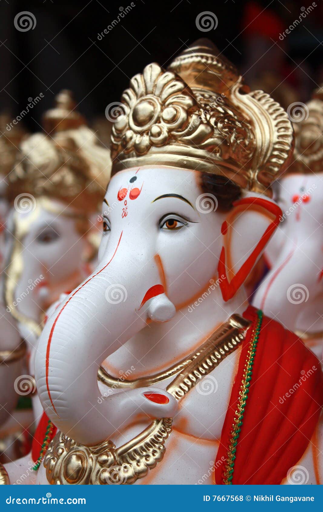 Ganesha Portrait stock photo. Image of faith, ganesh, elephant - 7667568