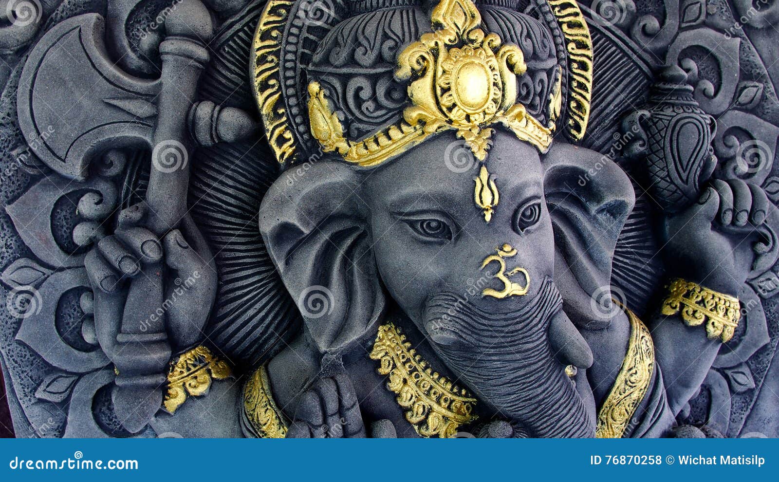 Ganesha Statue stock photo. Image of icon, artifact, luck - 76870258