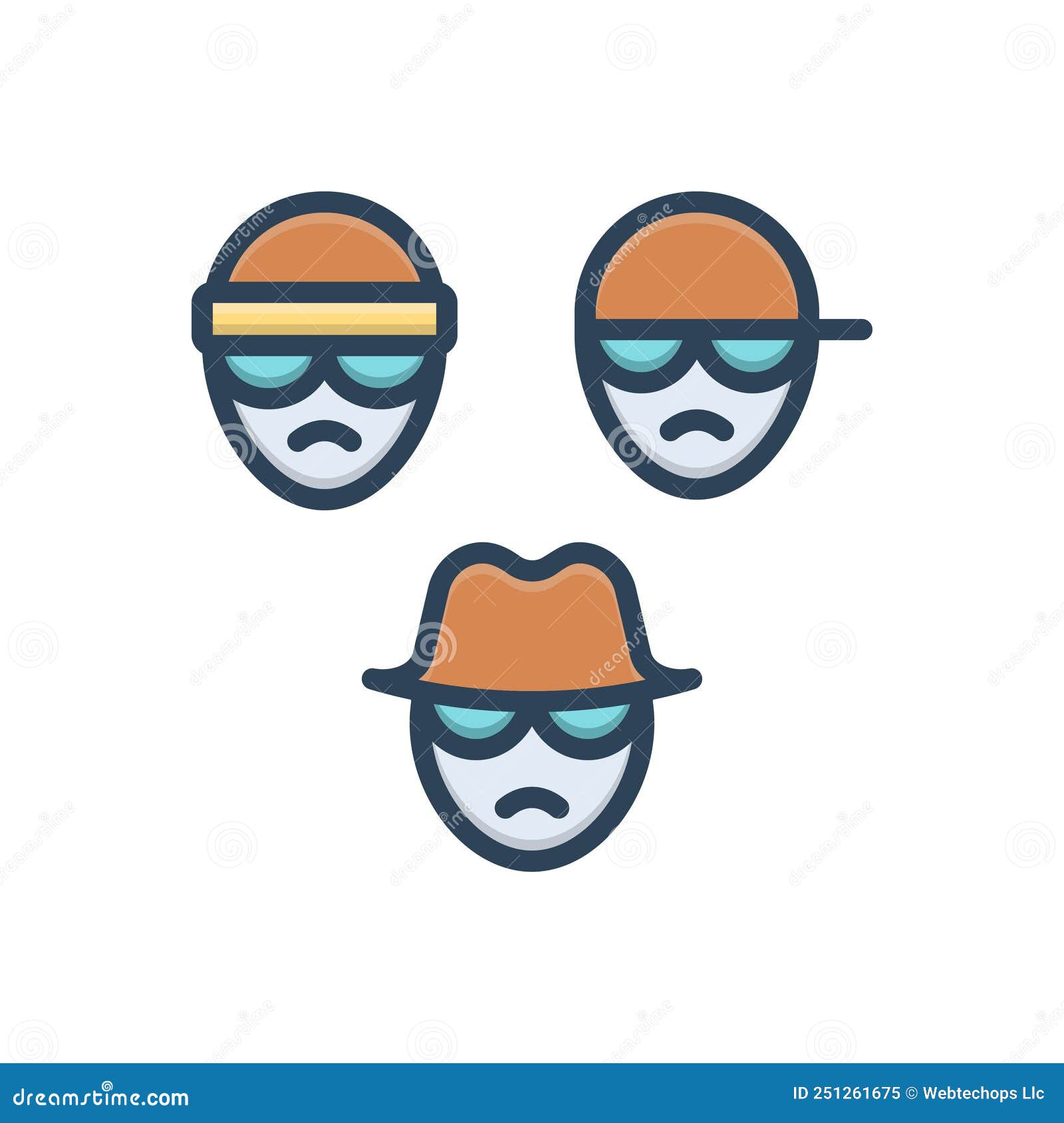 Color Illustration Icon for Gang, Smattering and Clique Stock ...