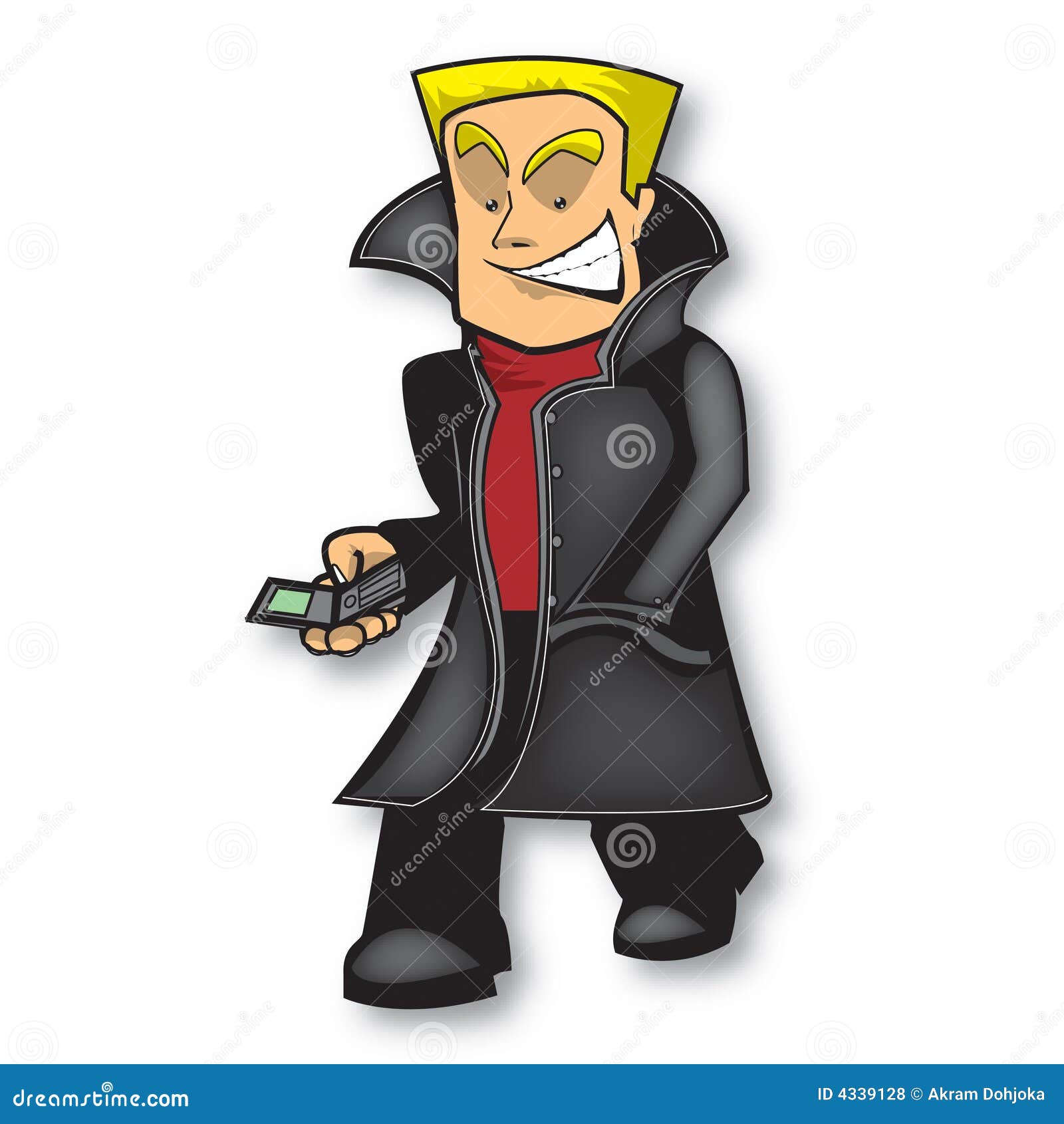 Gang member stock vector. Illustration of mobile, gang - 4339128