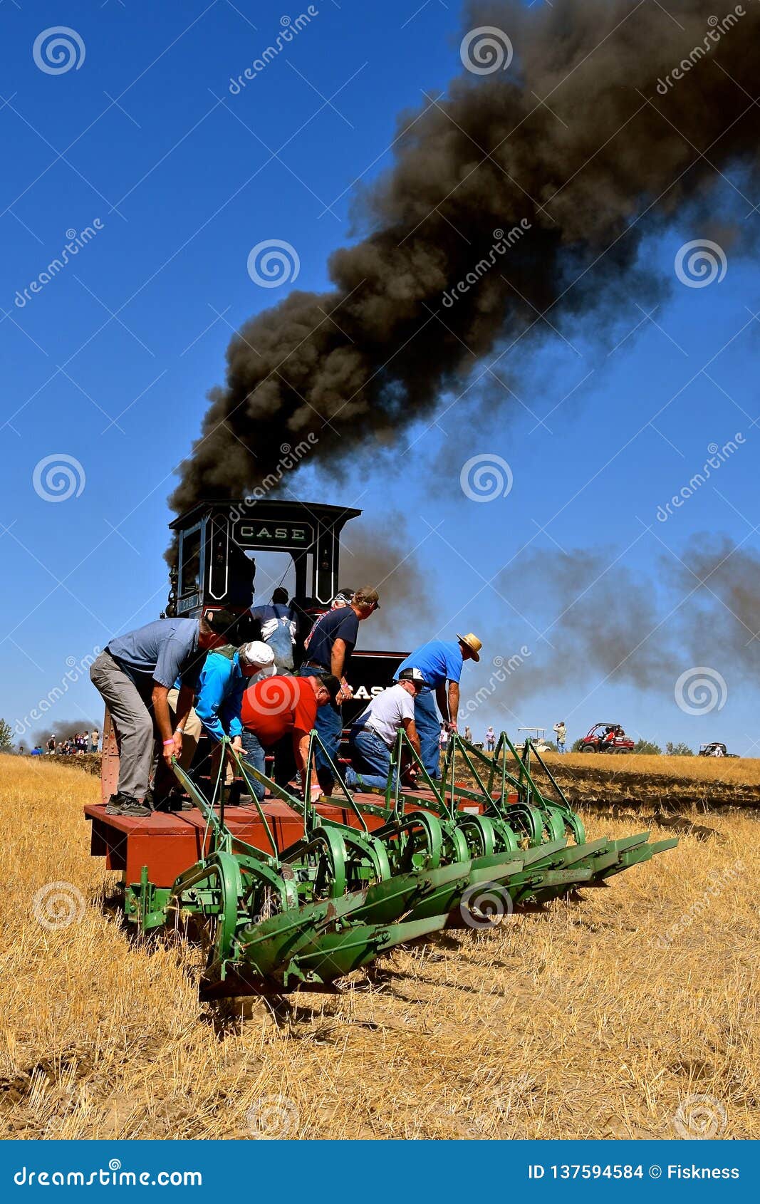 Gang Plow Pulled by a Case Tractor Editorial Stock Image - Image of ...