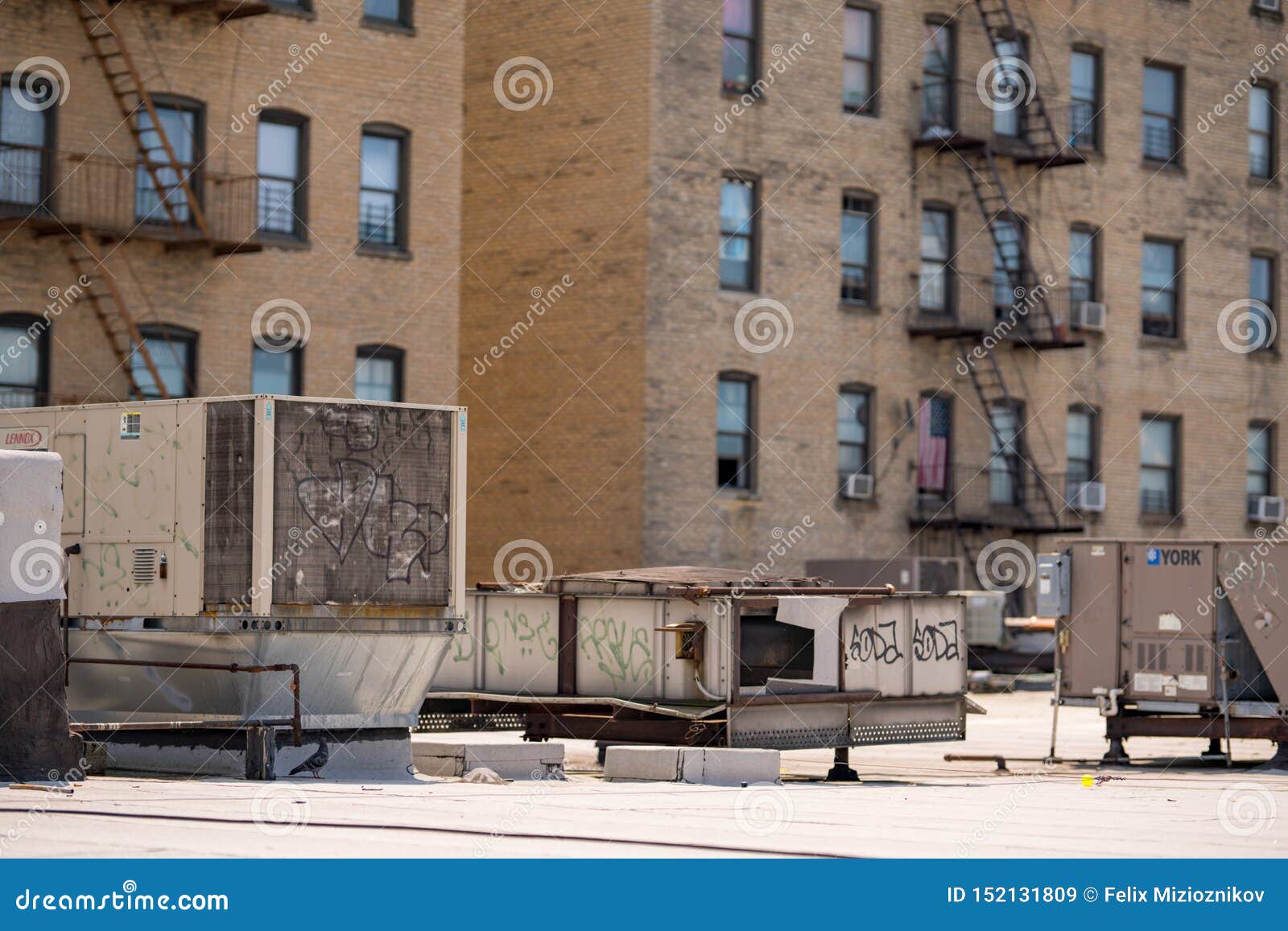 Gang Spray Paint Tage on Rooftops in the Bronx NY Stock Image - Image ...