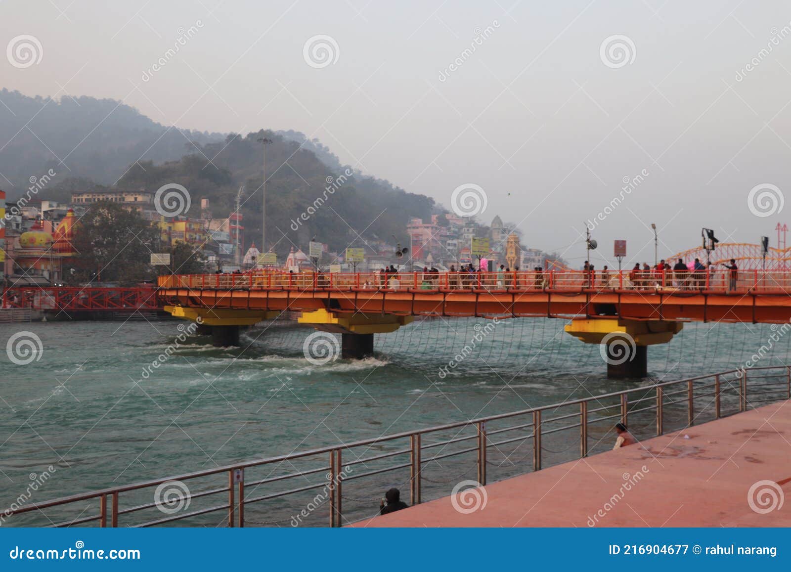 Om Bridge In Haridwar, Uttarakhand India. Om Is A Sacred Sound Of A ...