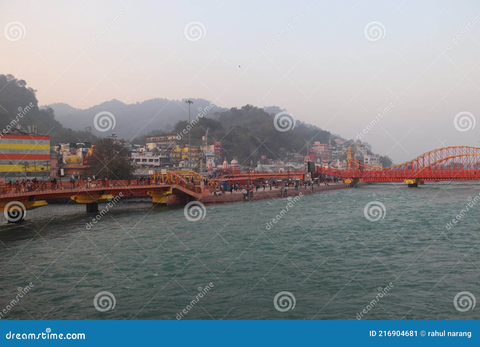 Om Bridge In Haridwar, Uttarakhand India. Om Is A Sacred Sound Of A ...