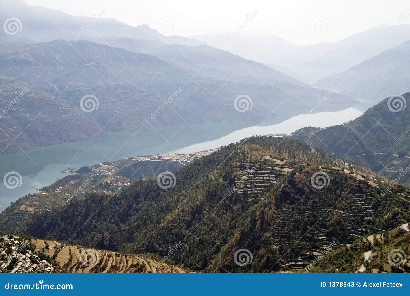 Ganga view stock image. Image of aerial, uttar, mountains - 1378843