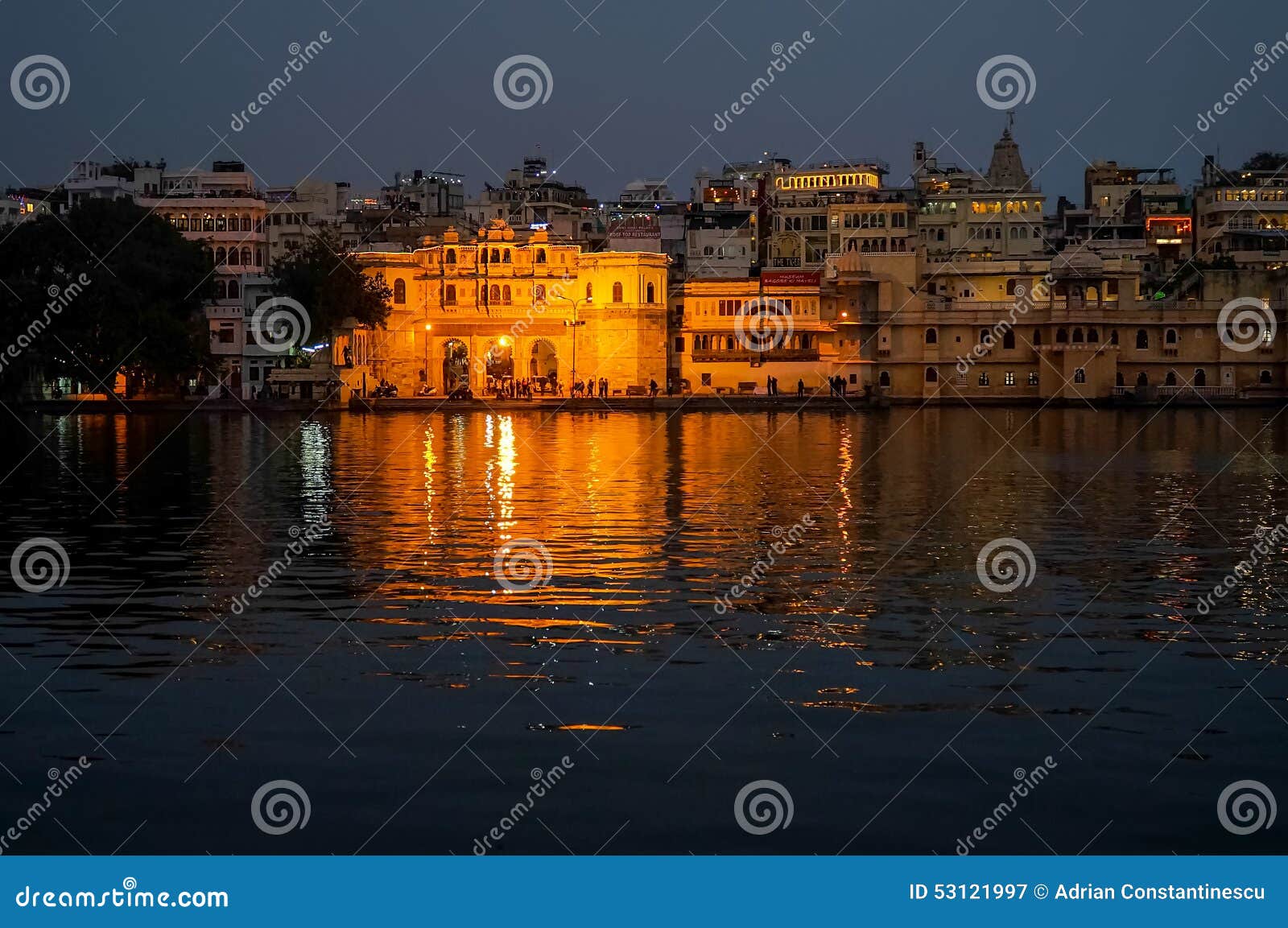 Gangaur Ghat Udaipur editorial photography. Image of pichola - 53121997