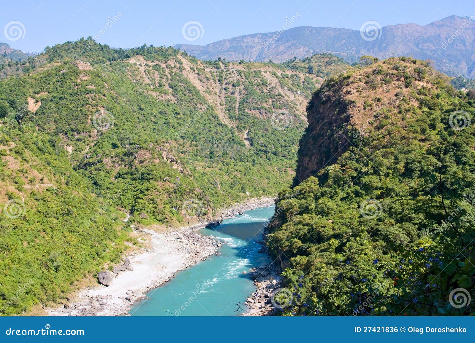 Ganges River in Himalayas Mountains Stock Photo - Image of himalayan ...