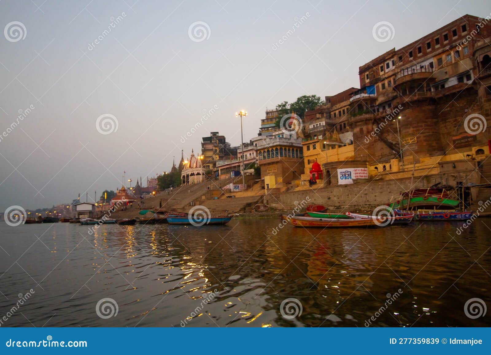 Ganges river stock image. Image of india, peaceful, people - 277359839