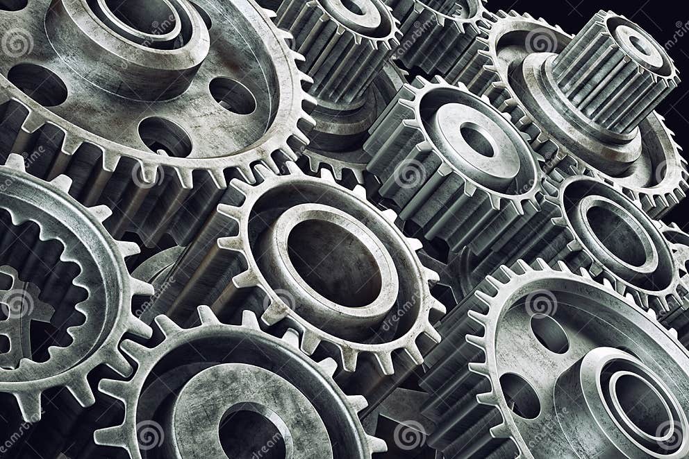 Gangmechanismus stock abbildung. Illustration von motor - 69722131