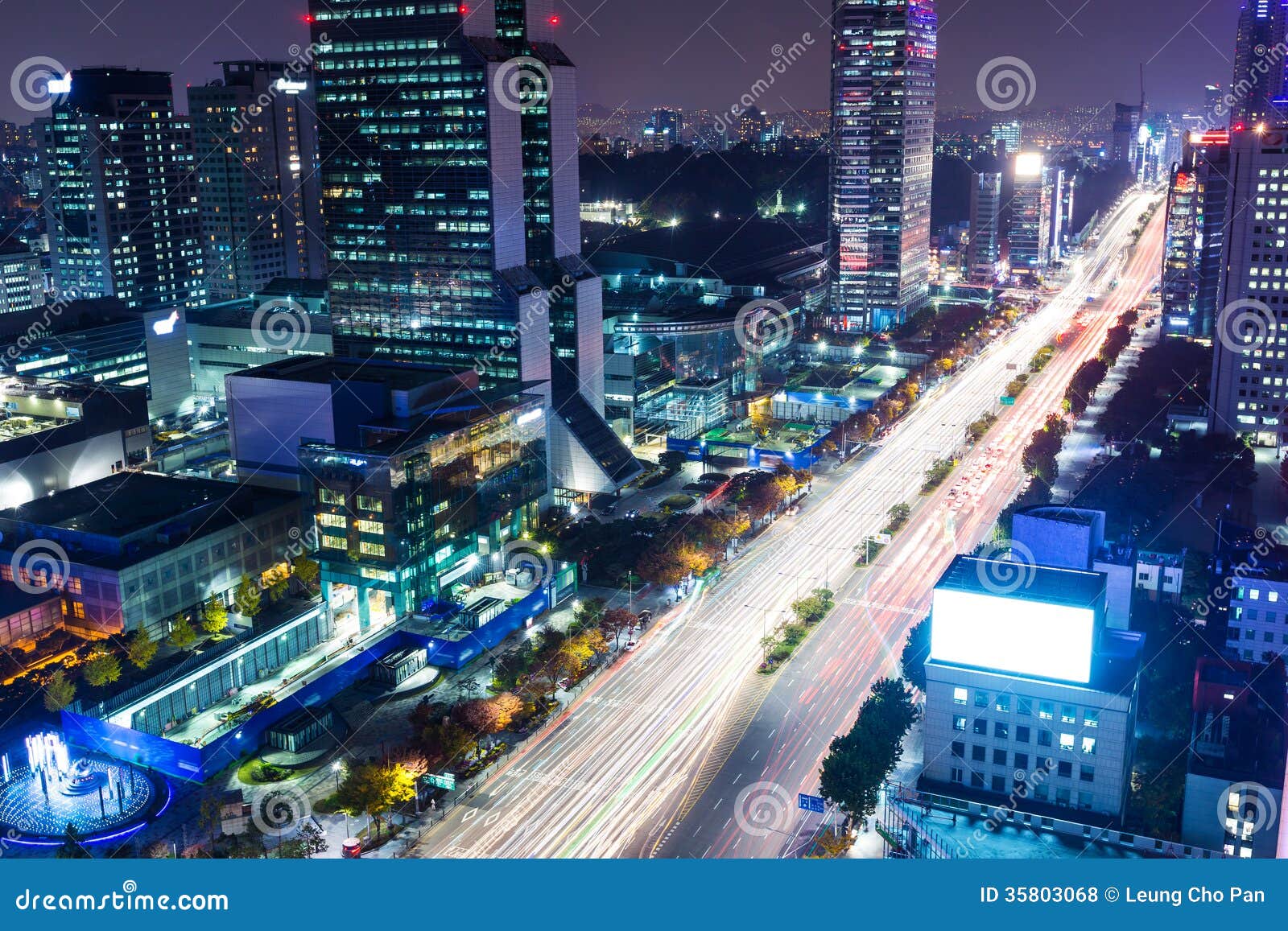 Gangnam district in Seoul stock photo. Image of apartment - 35803068