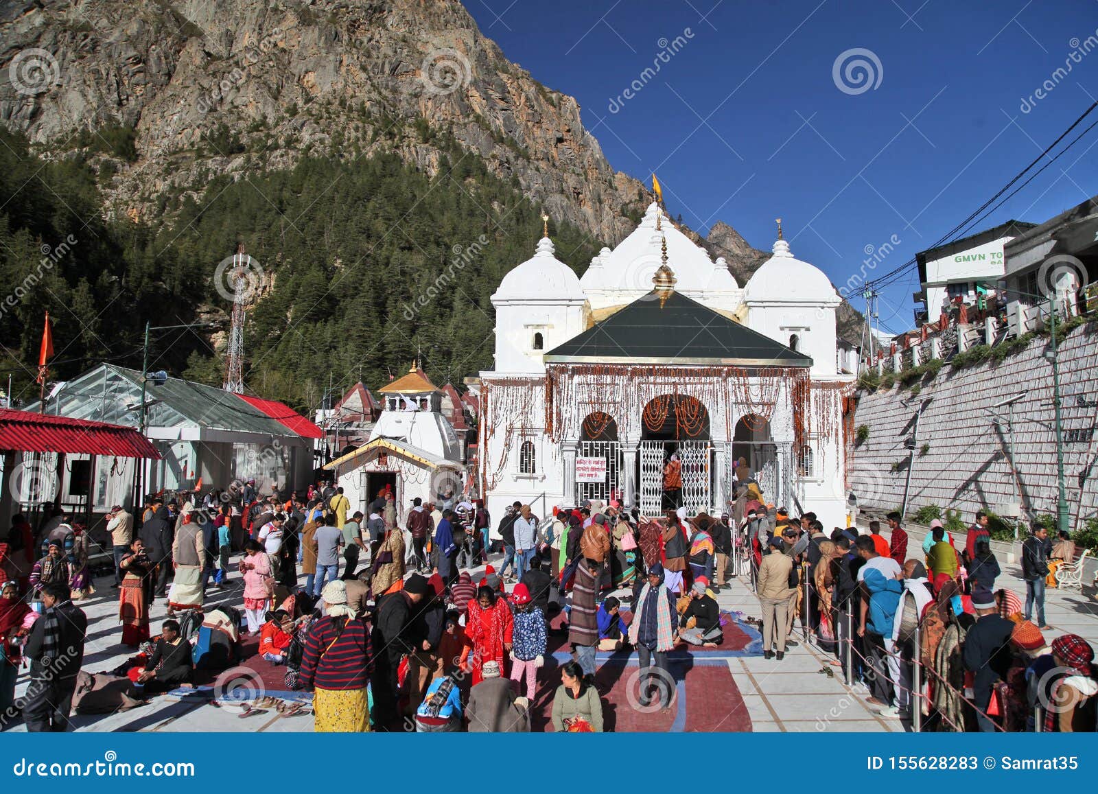Gangotri Temple Dedicated To Goddess Ganga Editorial Stock Photo ...