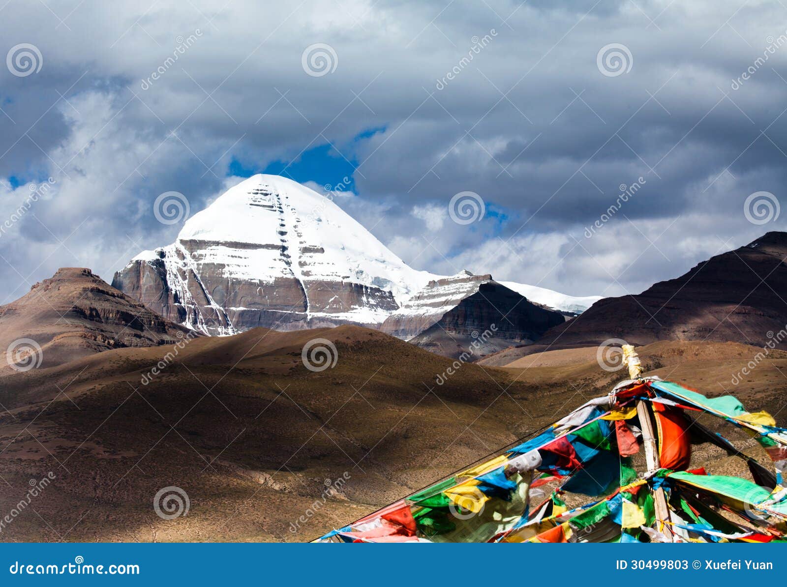 Gangren Boqi Peak in Tibet stock image. Image of snowcapped - 30499803
