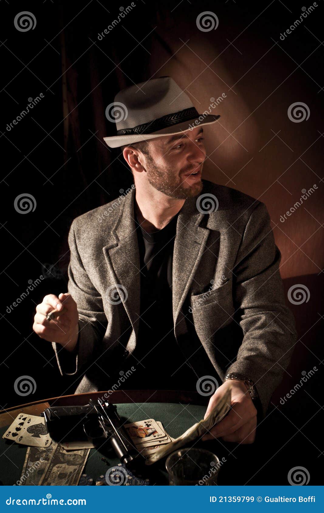 Gangster stock image. Image of chief, expression, black - 21359799