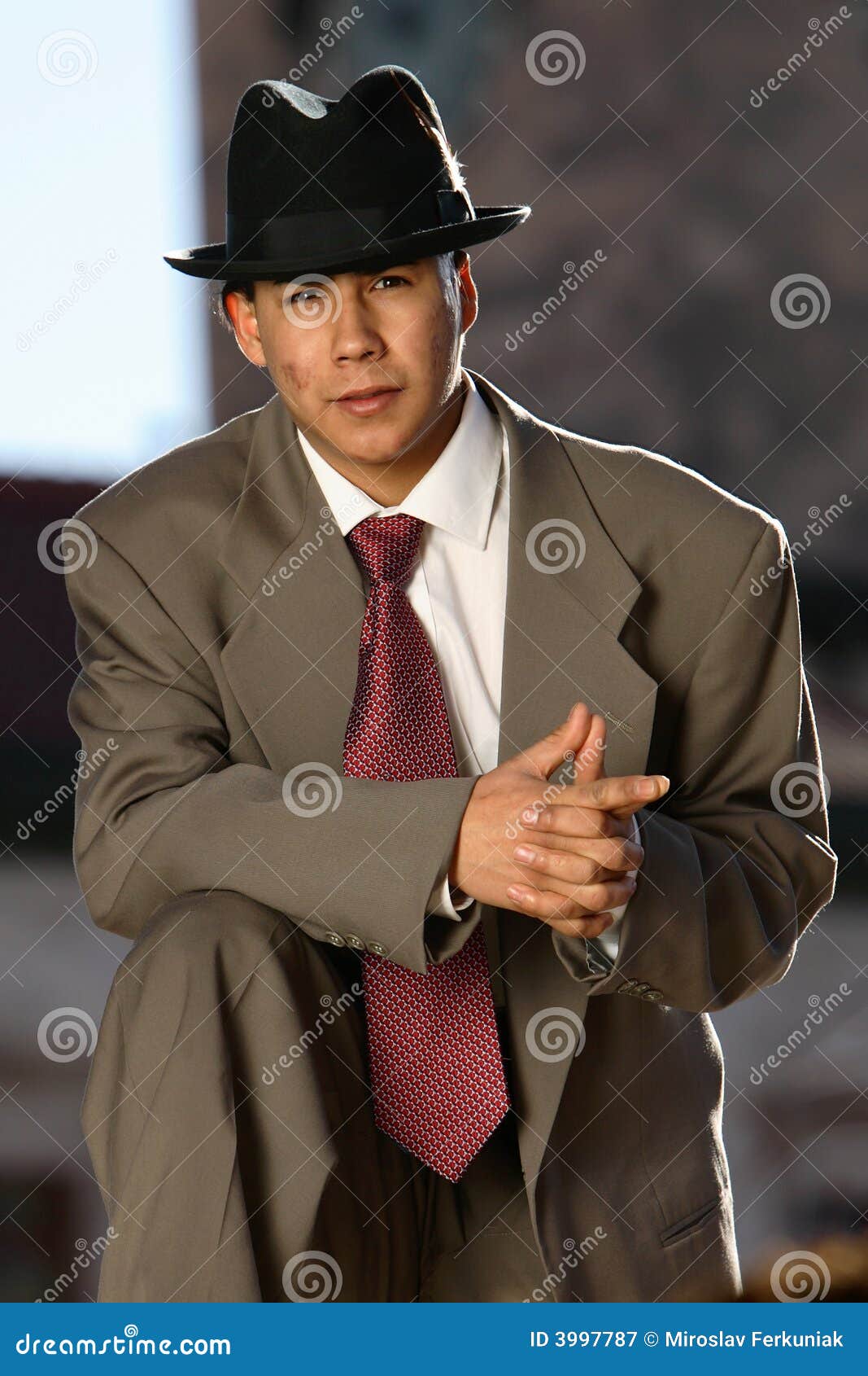 Gangster stock image. Image of outdoors, fashioned, mafia - 3997787