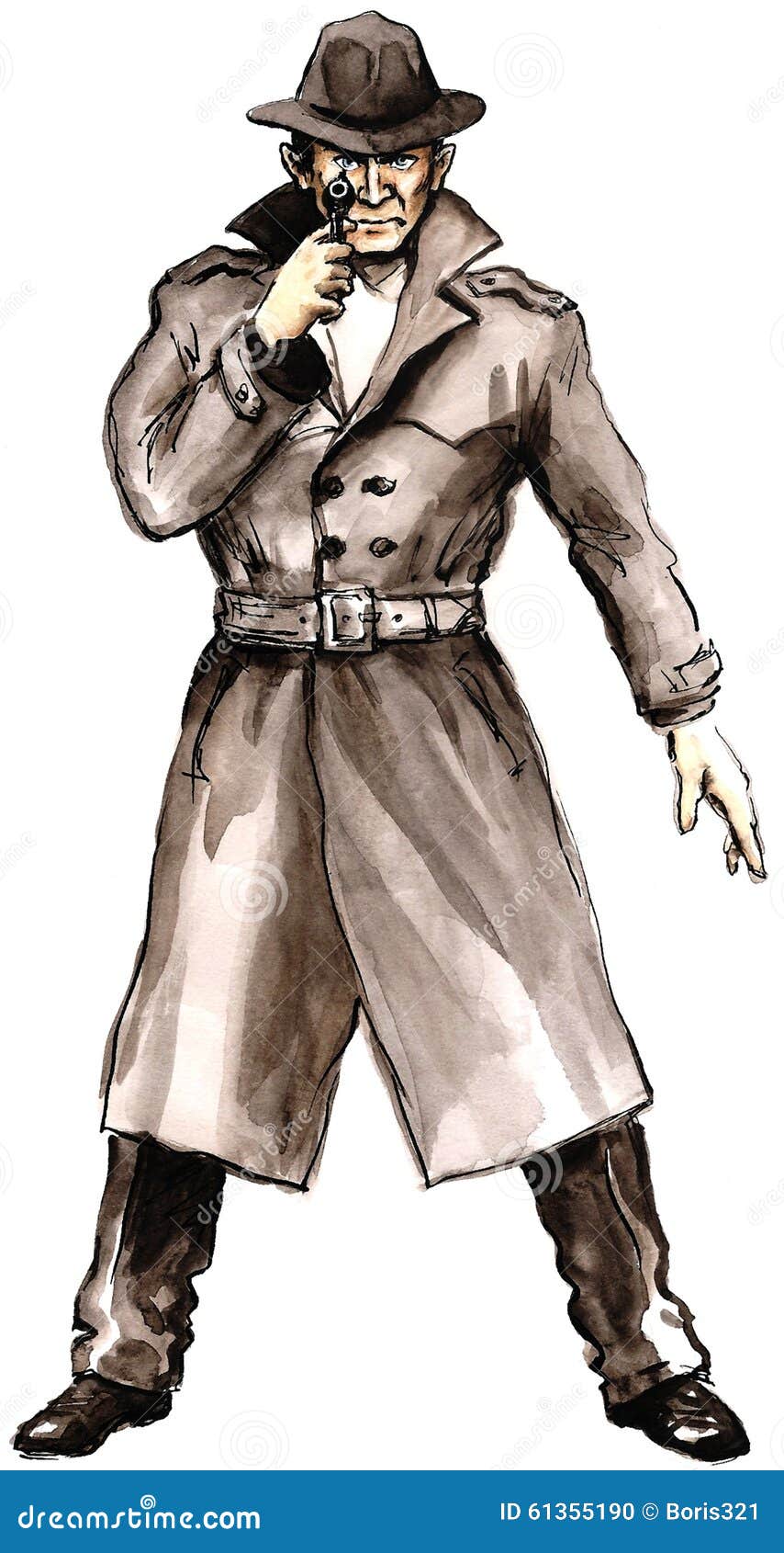 Gangster_30 illustration stock. Illustration du amortissement - 61355190