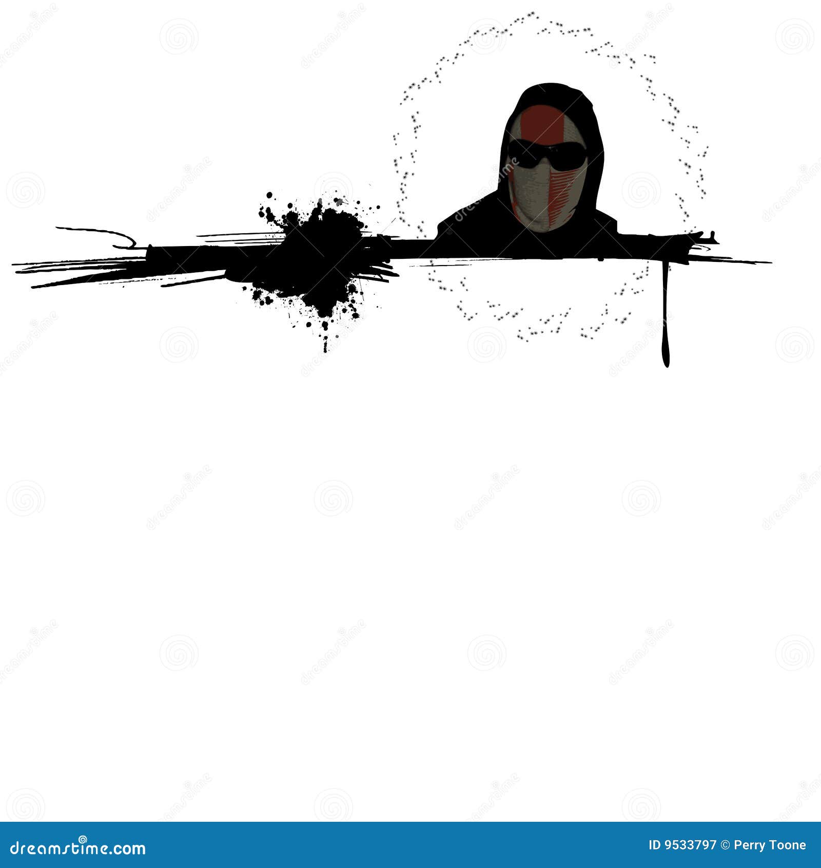 Gangster Banner stock vector. Illustration of hide, hitman - 9533797